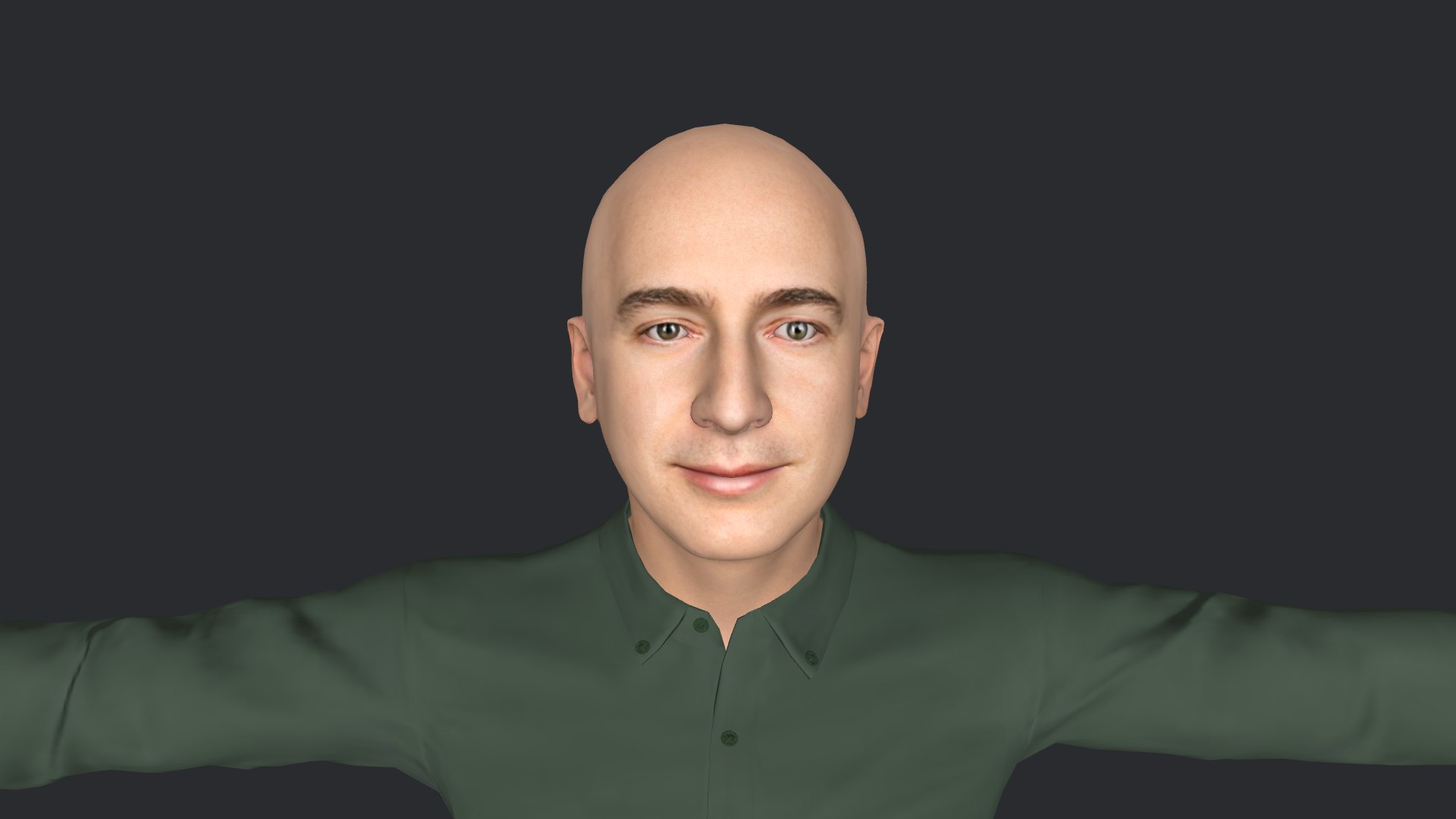 Jeff Bezos Hyper Realistic Full Body Fully Rigged Character 3D Model ...