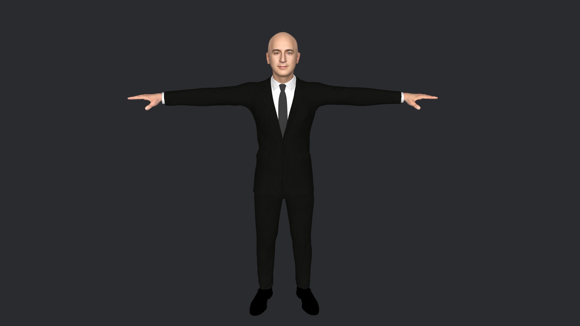 Jeff Bezos Hyper Realistic Full Body Fully Rigged Character 3D Model ...