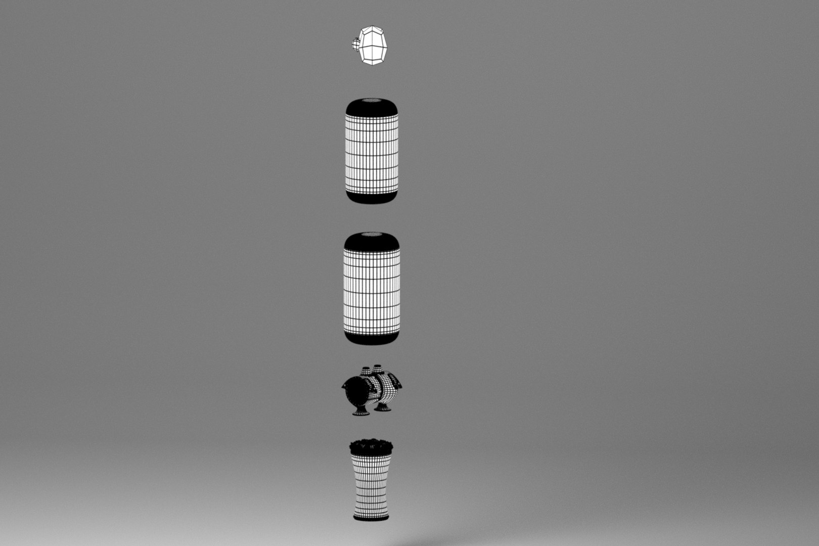 V2 Rocket With Parts 3D Model - TurboSquid 2083551