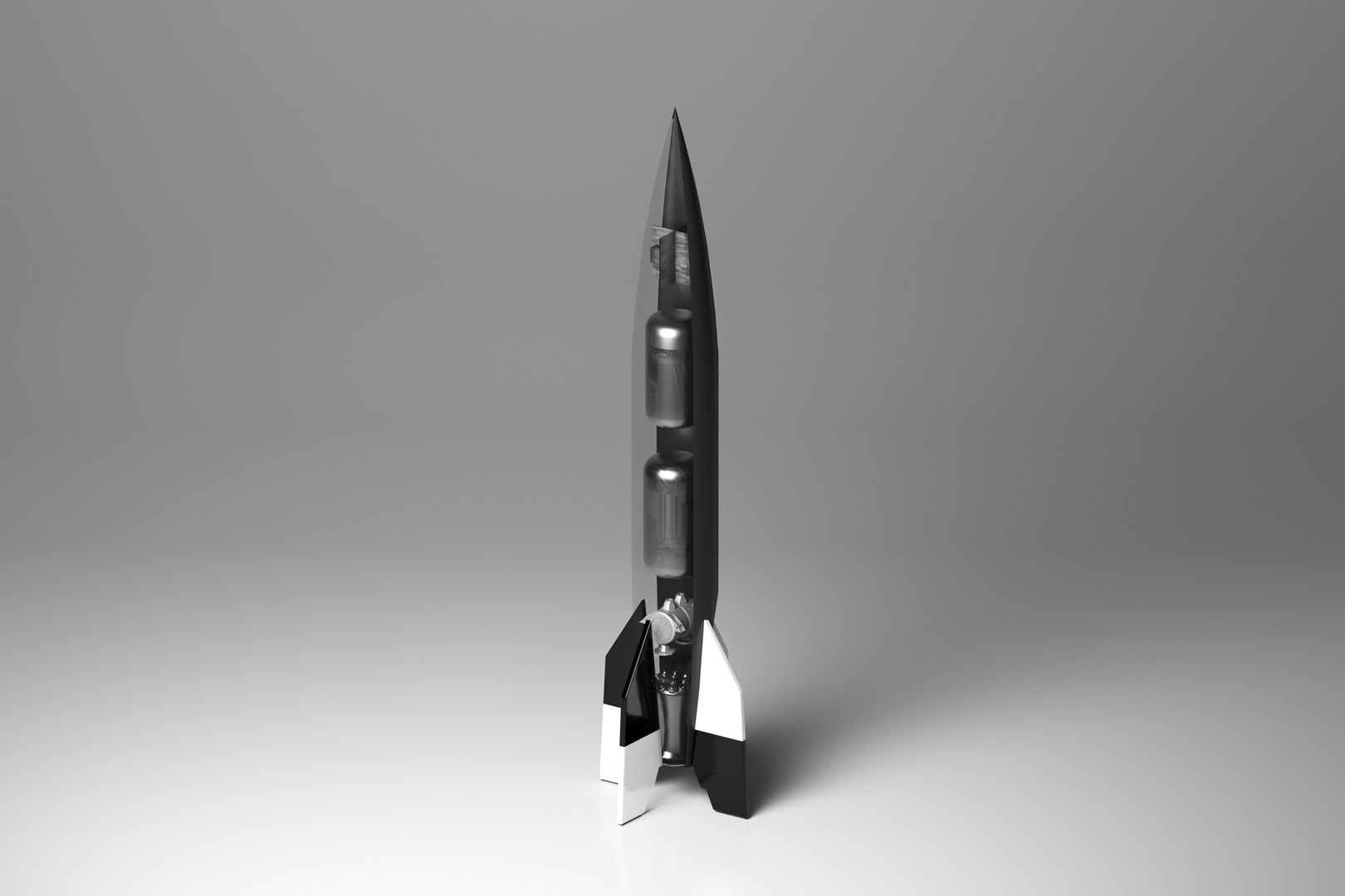 V2 Rocket With Parts 3D Model - TurboSquid 2083551