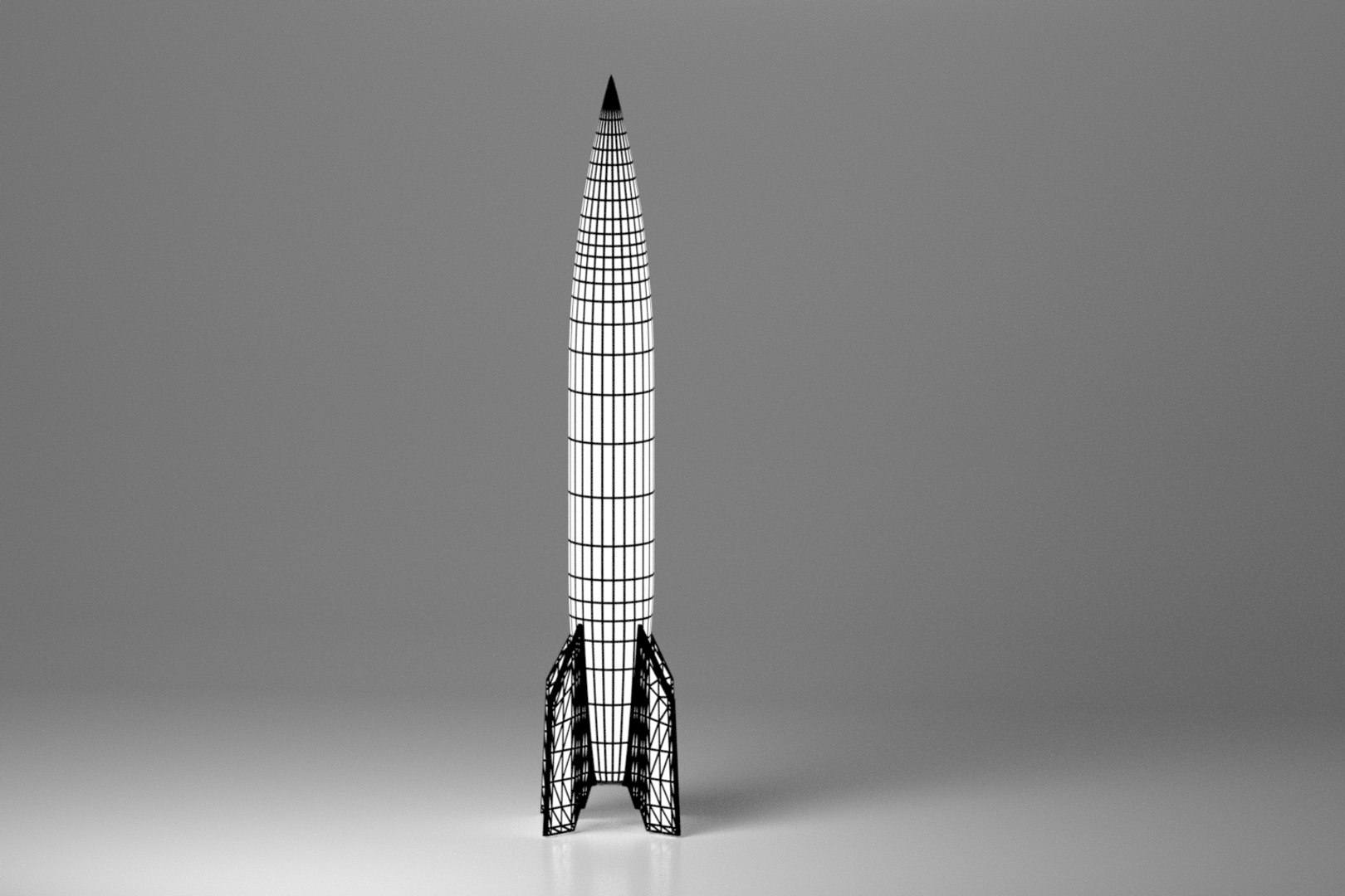 V2 Rocket With Parts 3D Model - TurboSquid 2083551
