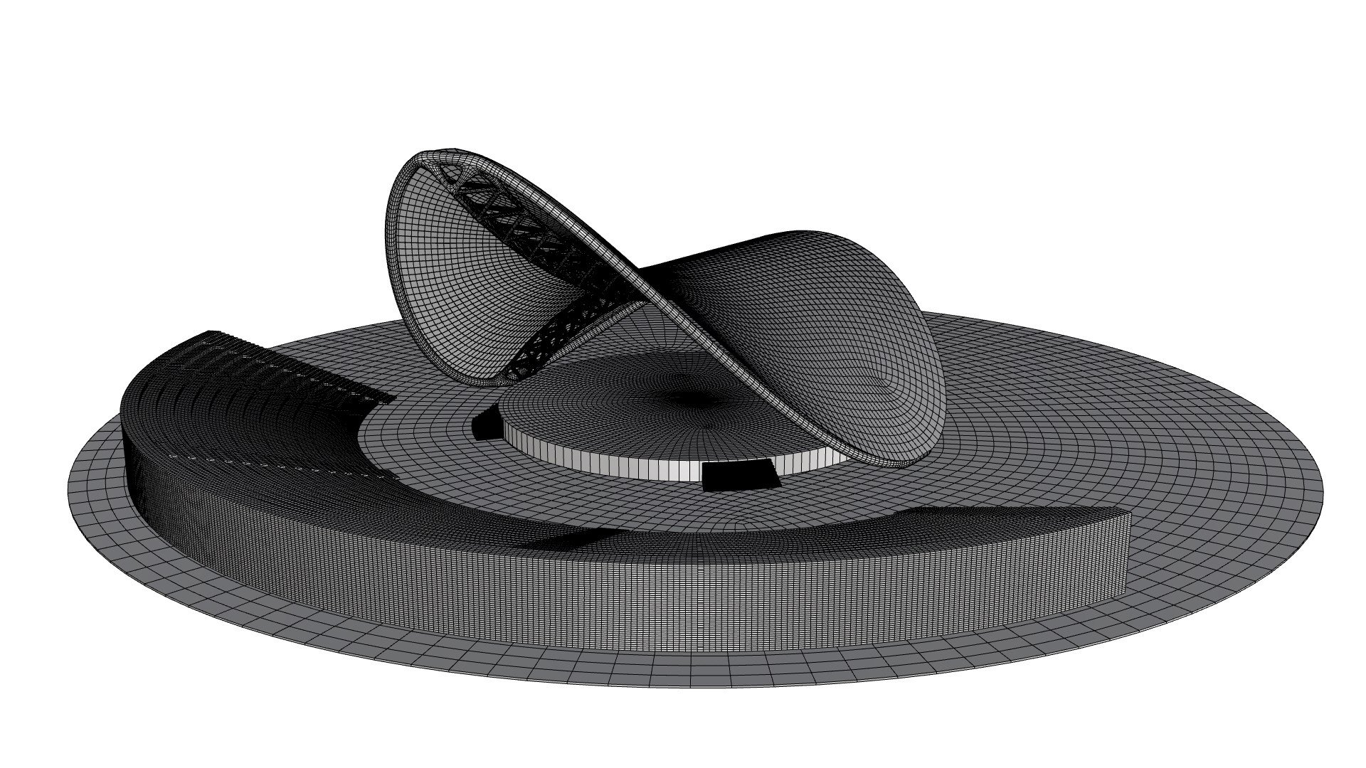 3D Outdoor Amphitheatre Stages Bundle(1) Model - TurboSquid 2421702