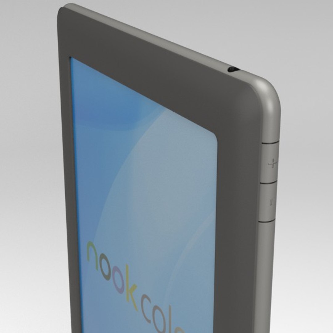 3d Barnes Noble Nook Color Model