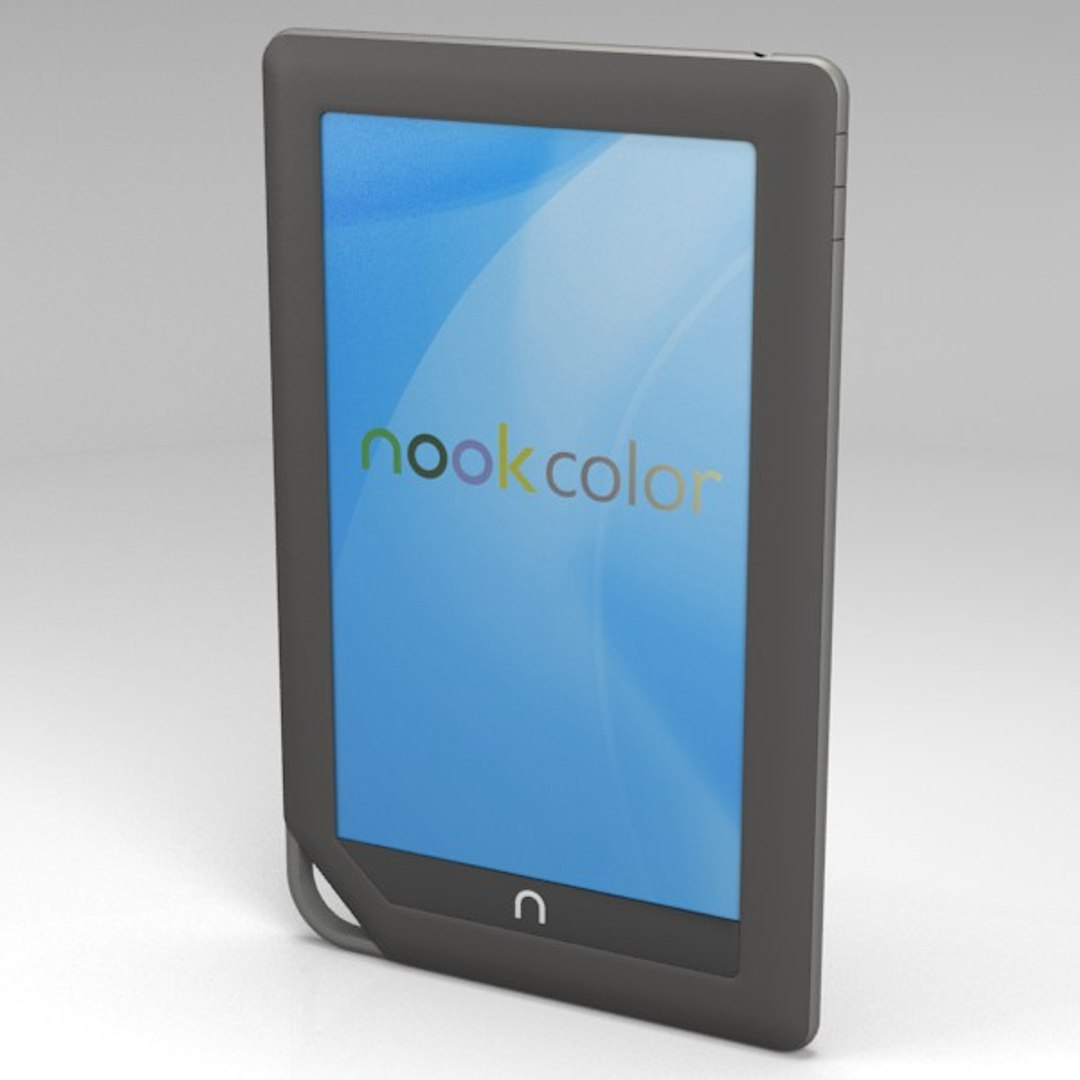 3d Barnes Noble Nook Color Model