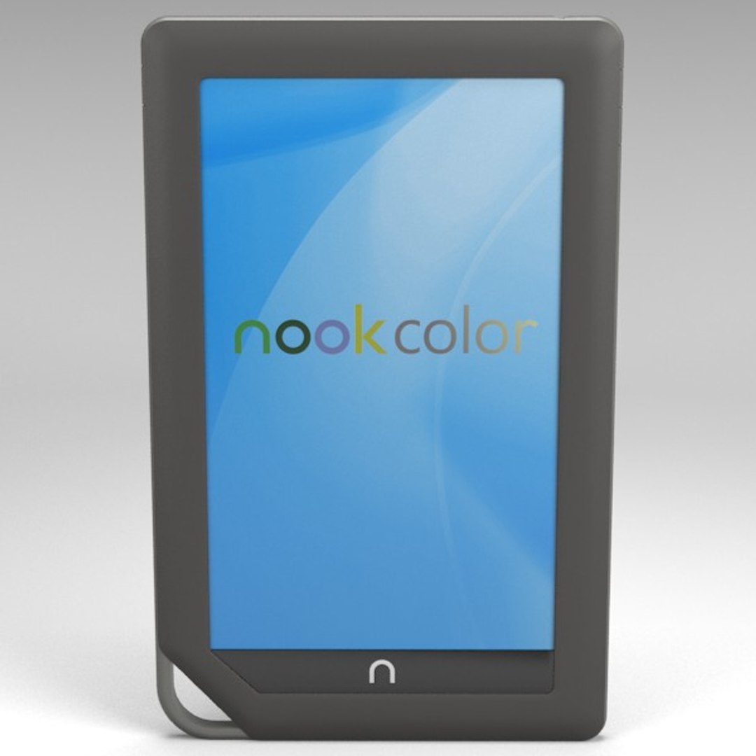 3d Barnes Noble Nook Color Model