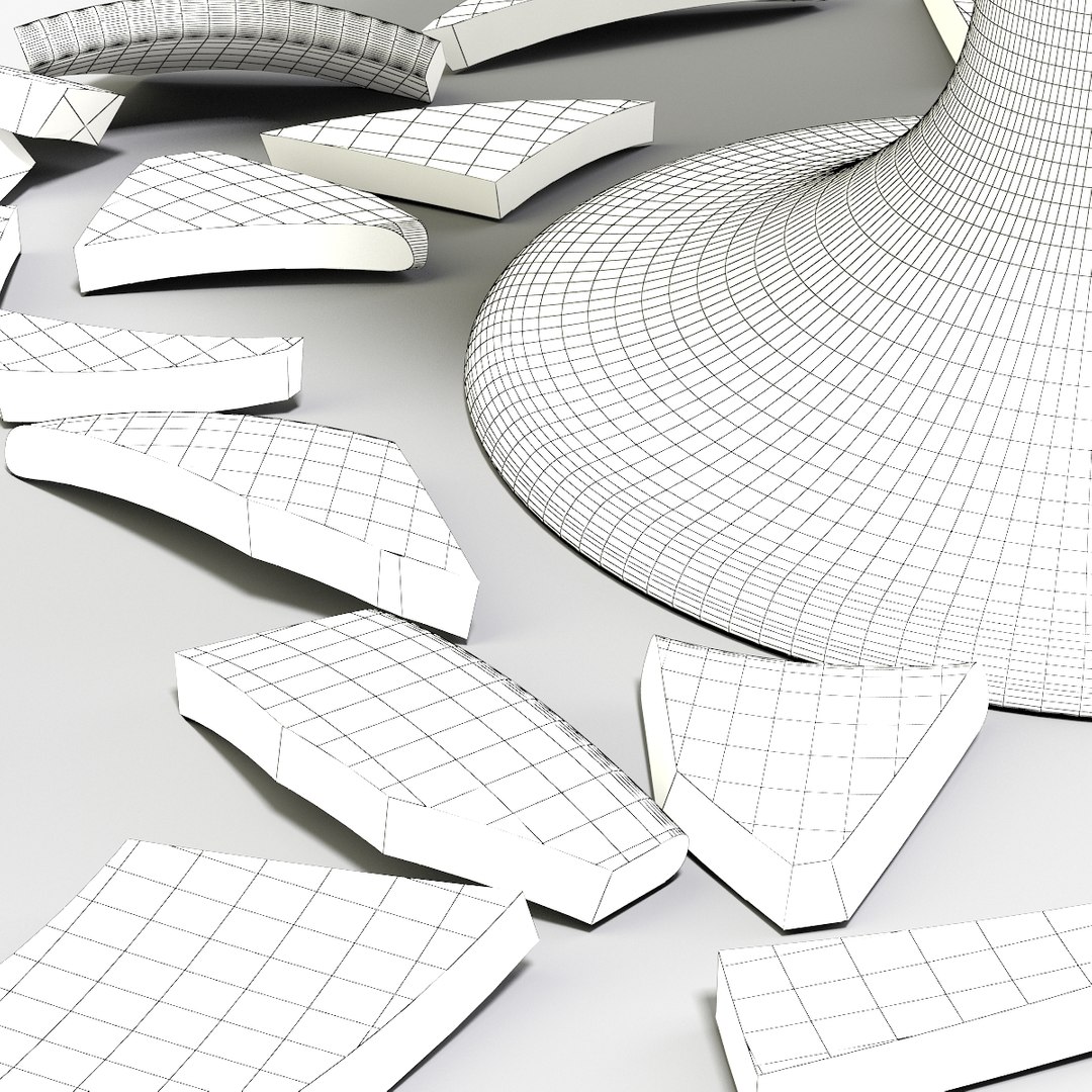 3d Model Broken Glass