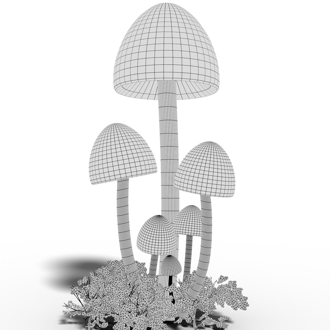 Mushroom Blue Model - TurboSquid 2095501