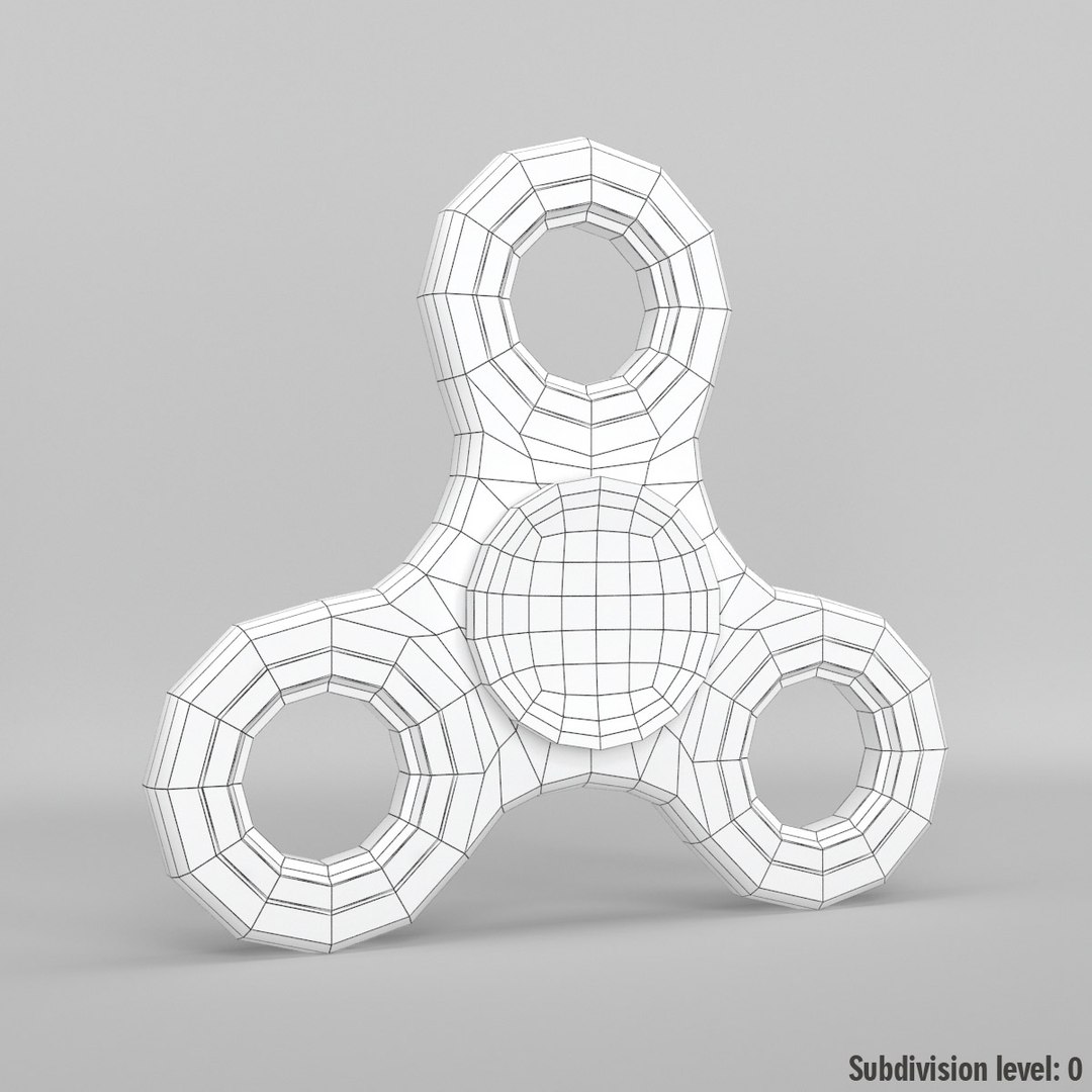 3D Model Fidget Spinner - TurboSquid 1184193