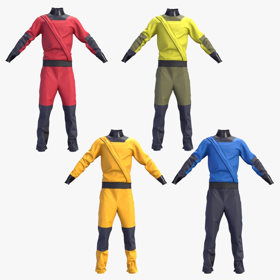 Dry Suit Collection 3D model - TurboSquid 2052357