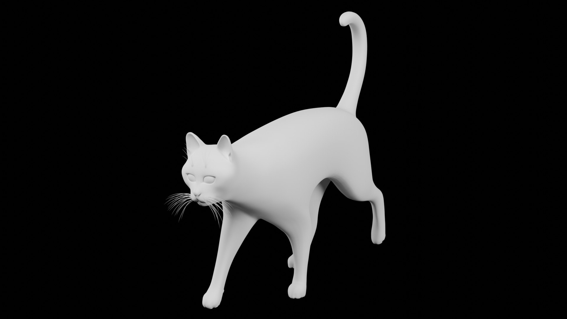 3D Domestic Black Cat 001 - TurboSquid 2141370