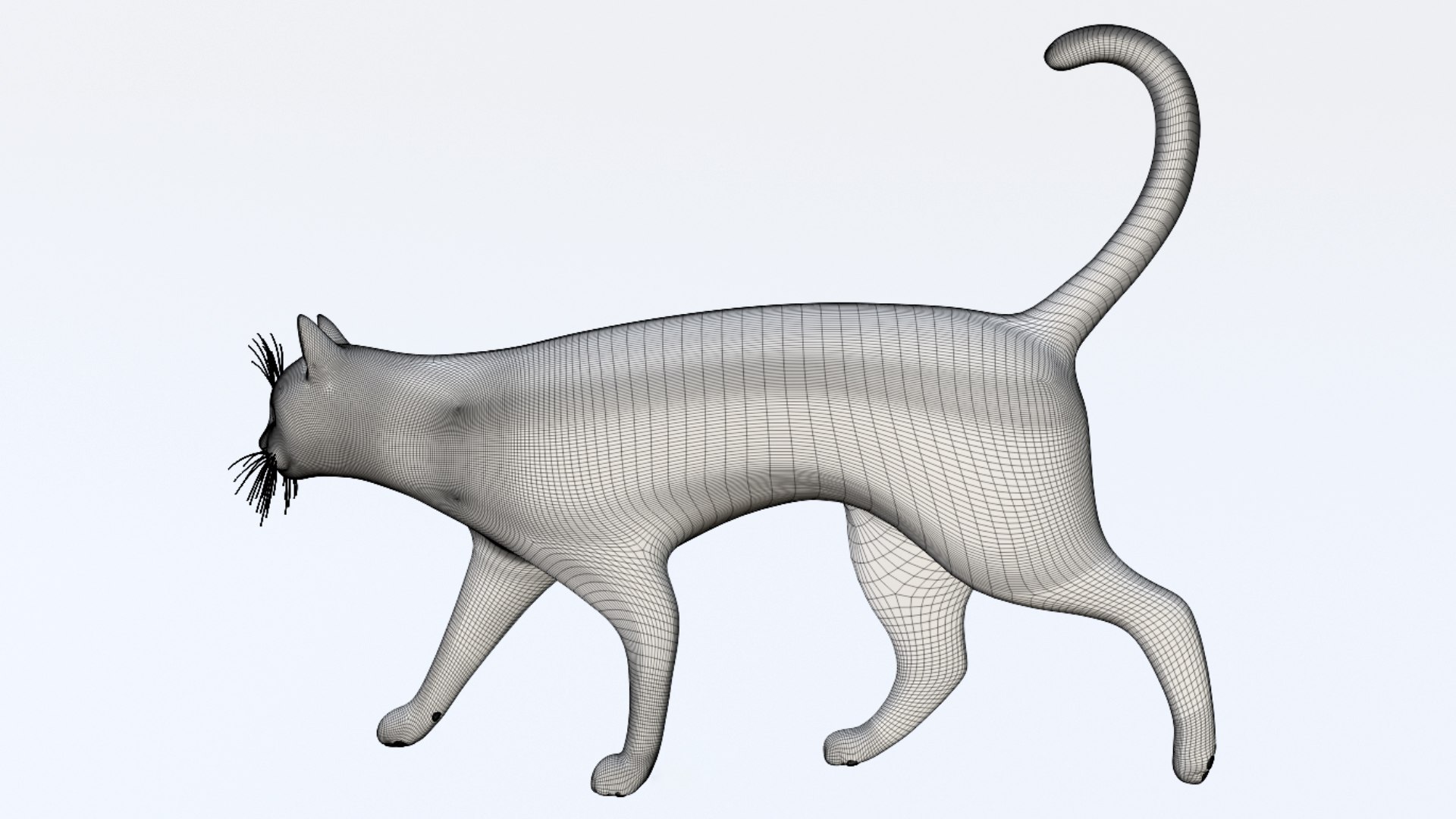 3D Domestic Black Cat 001 - TurboSquid 2141370