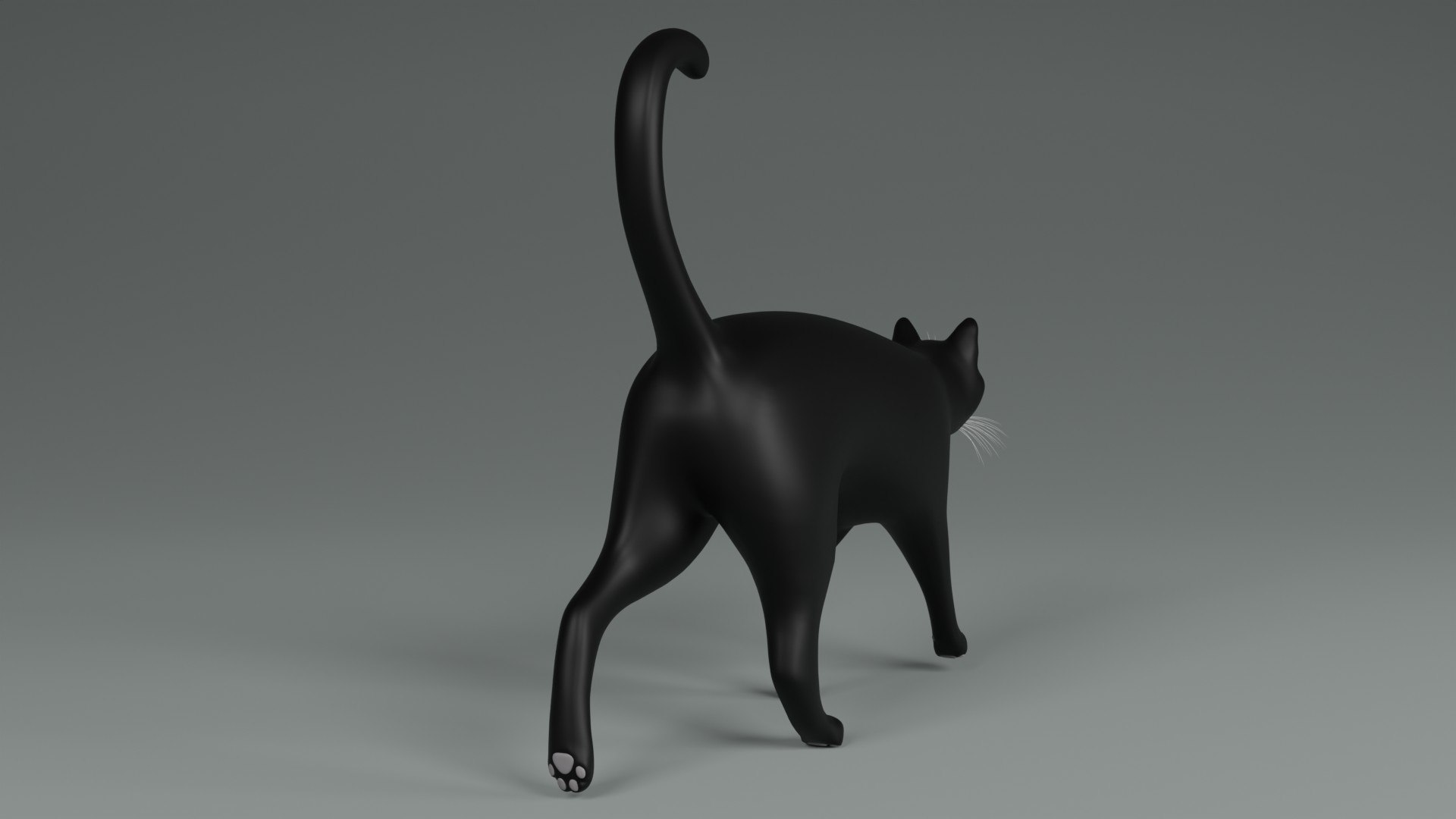 3D Domestic Black Cat 001 - TurboSquid 2141370