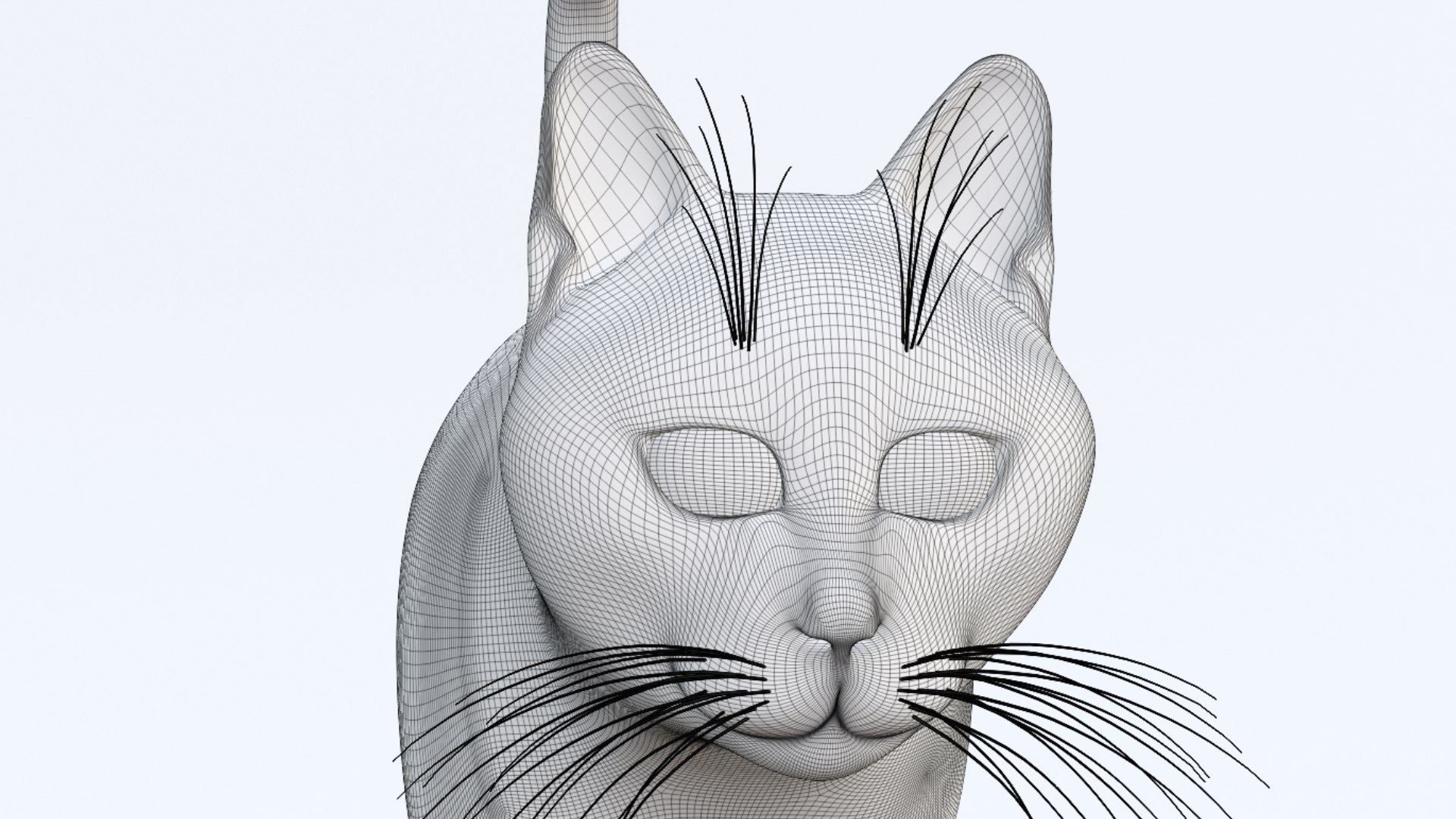 3D Domestic Black Cat 001 - TurboSquid 2141370