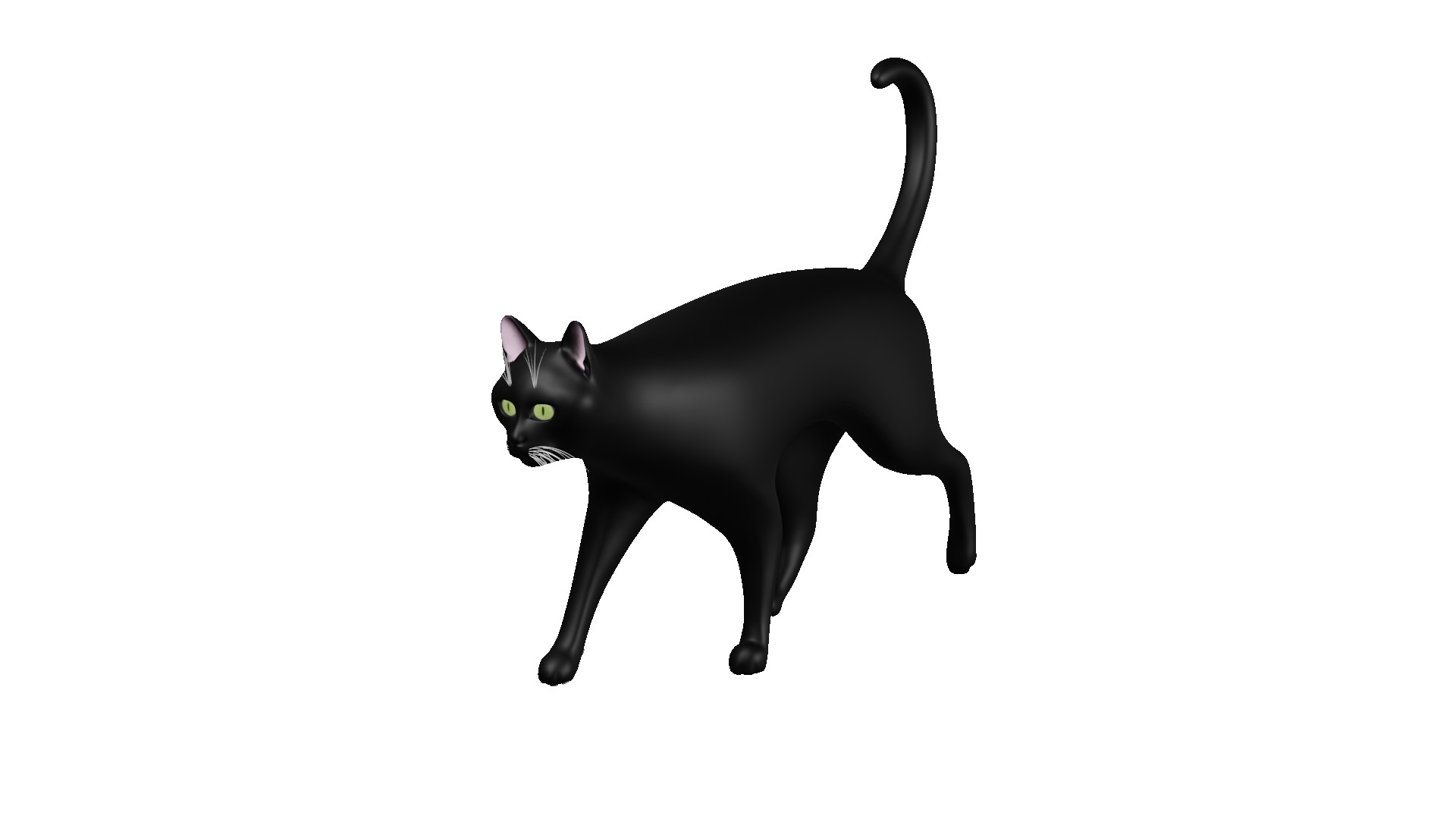 3D Domestic Black Cat 001 - TurboSquid 2141370