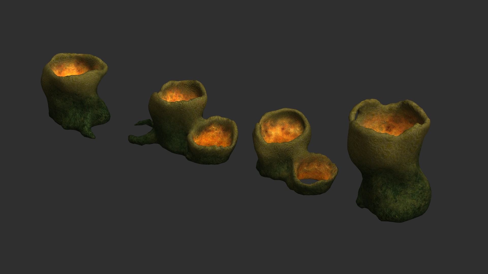 Alien Tubes - Green 3D Model - TurboSquid 2212008