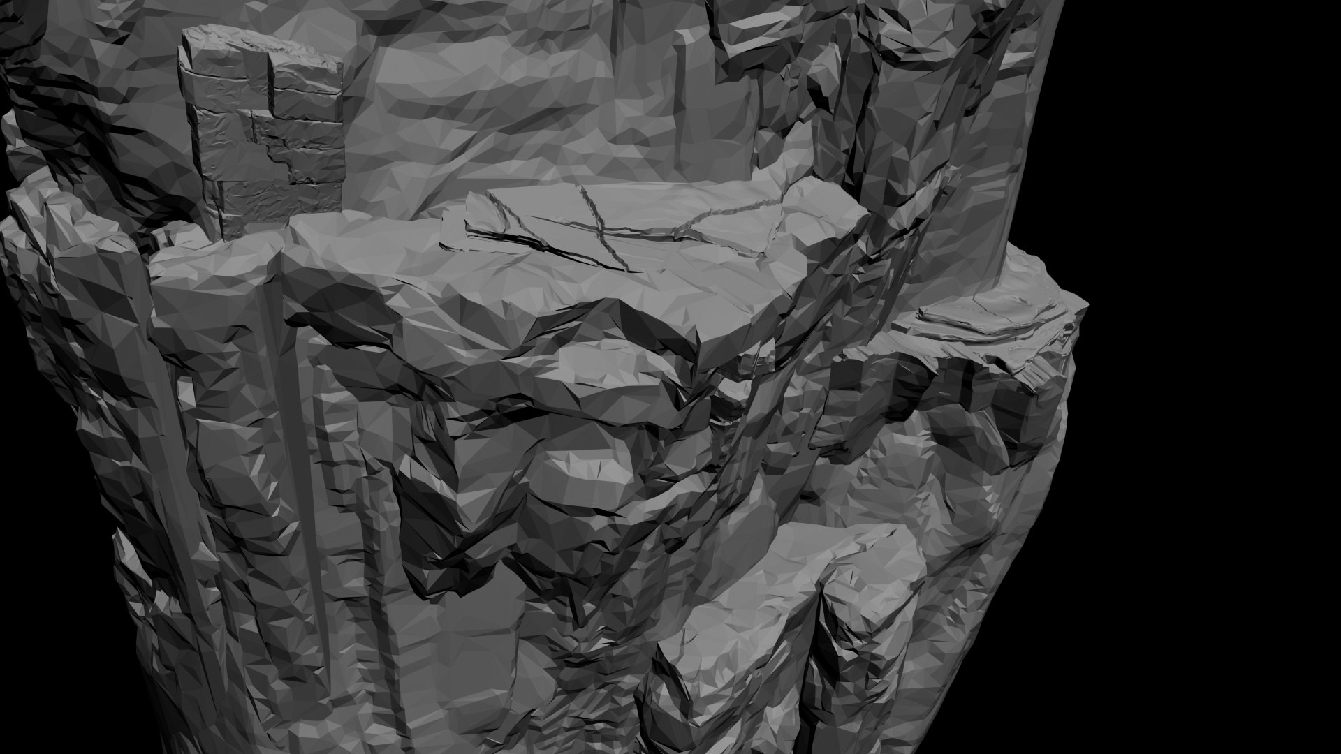 3D Cliff Rock Pack - TurboSquid 1989505