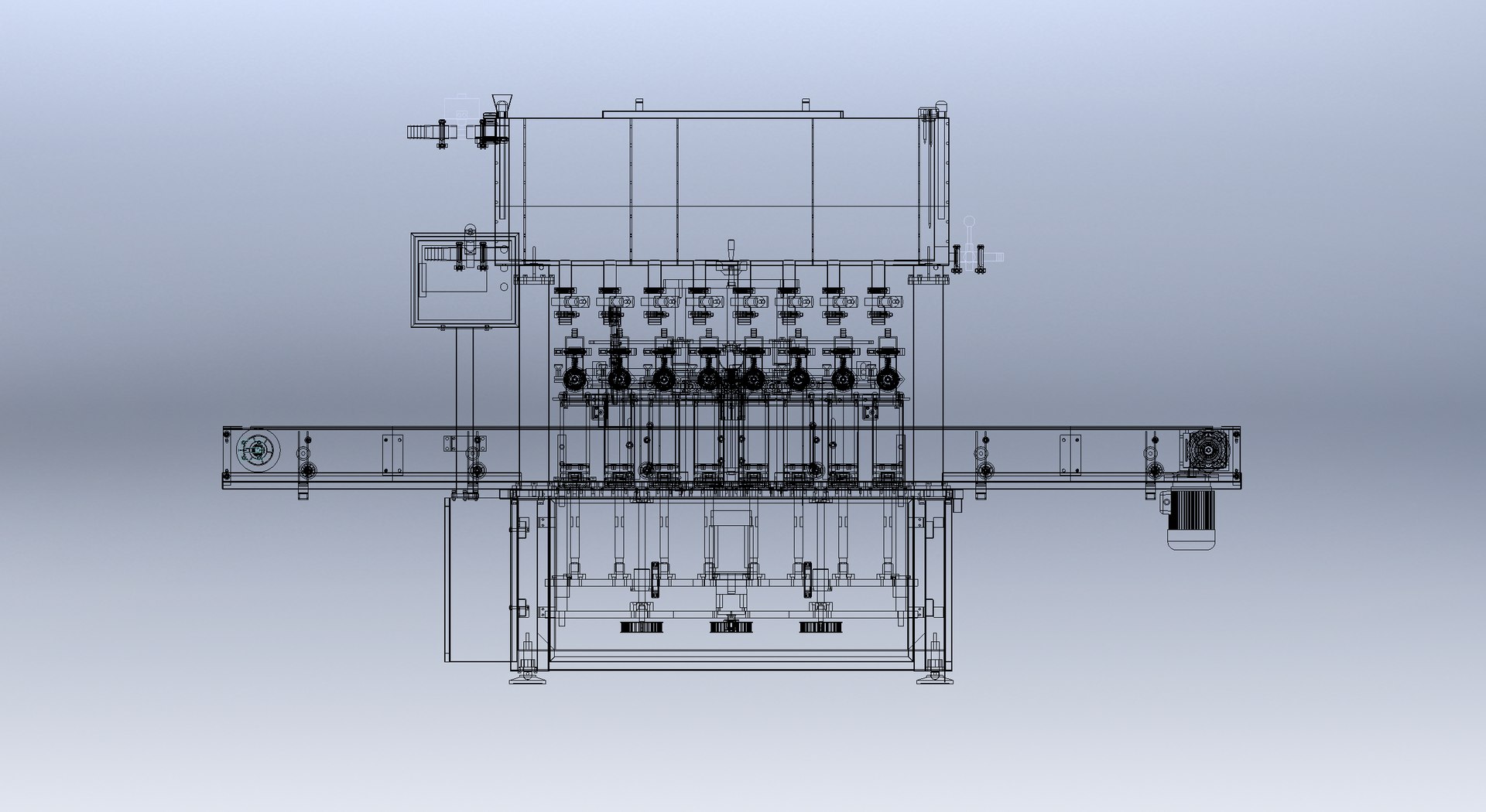 3D Liquid Filling Machine Assembly Line - TurboSquid 1993527