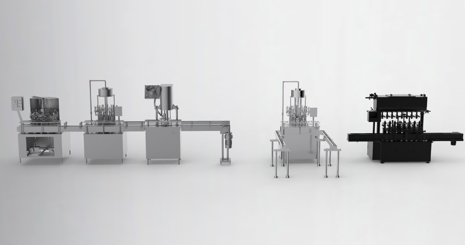 3D Liquid Filling Machine Assembly Line - TurboSquid 1993527