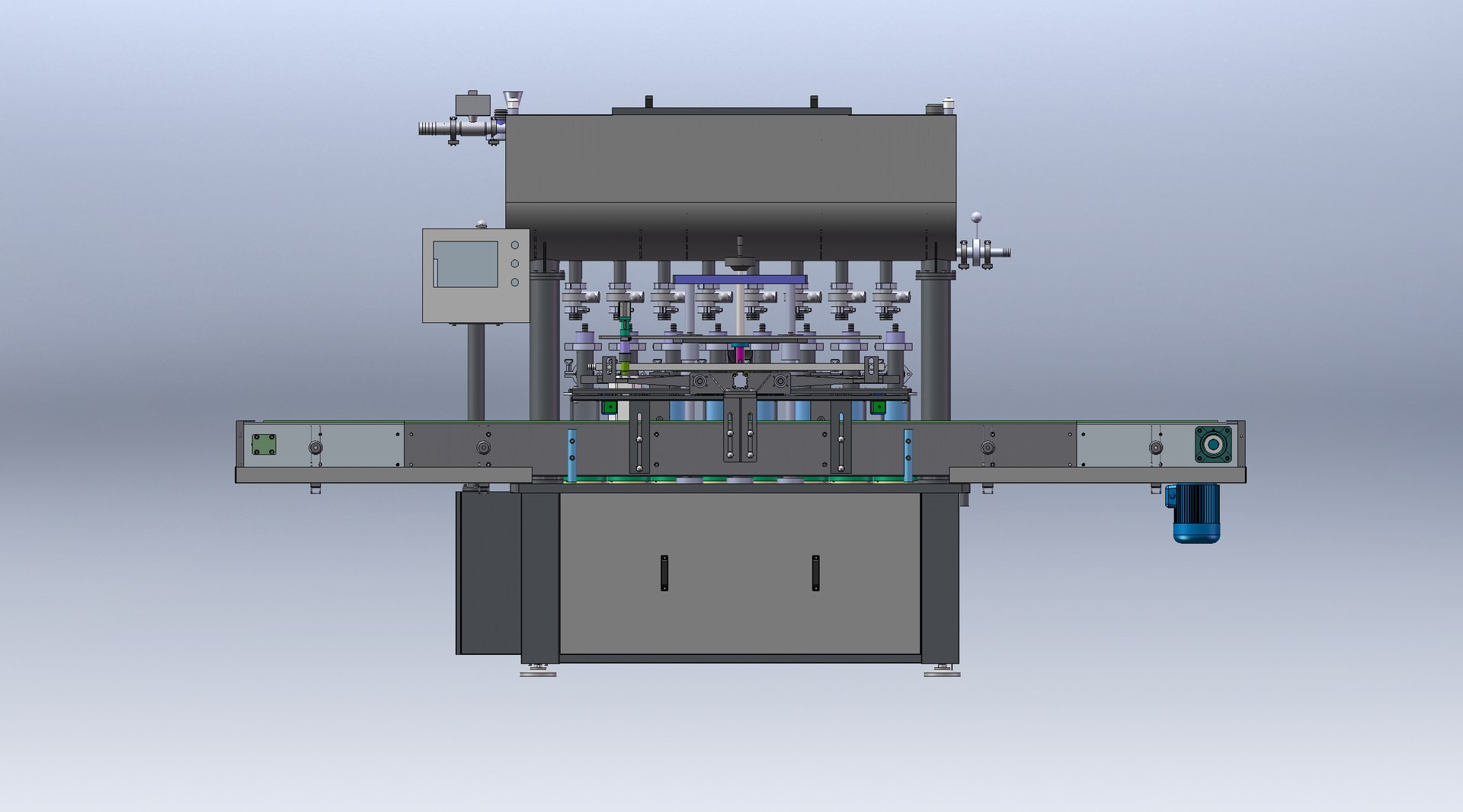 3D Liquid Filling Machine Assembly Line - TurboSquid 1993527