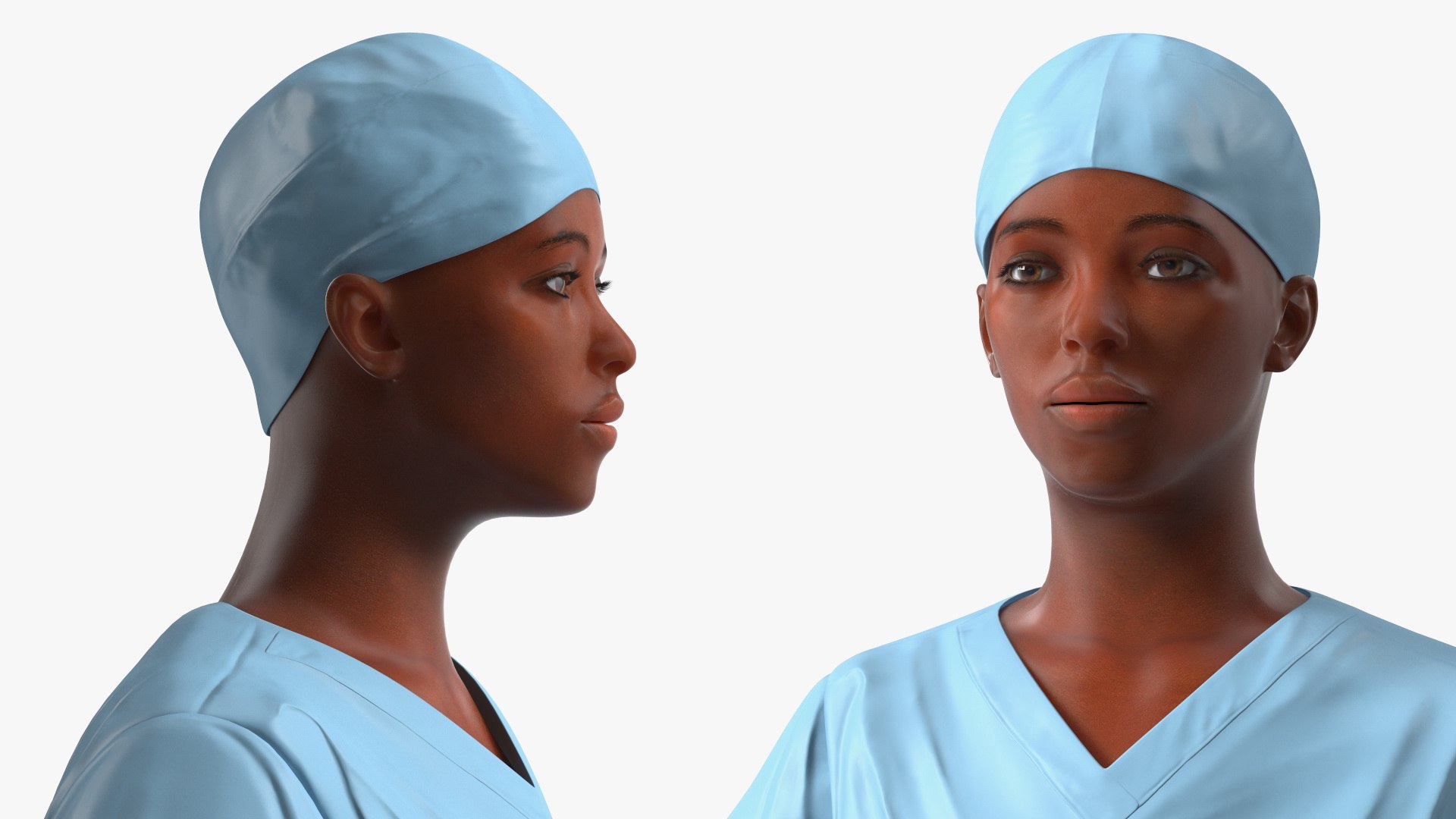 3D Female Medical Professional In Scrubs Fur - TurboSquid 2246846
