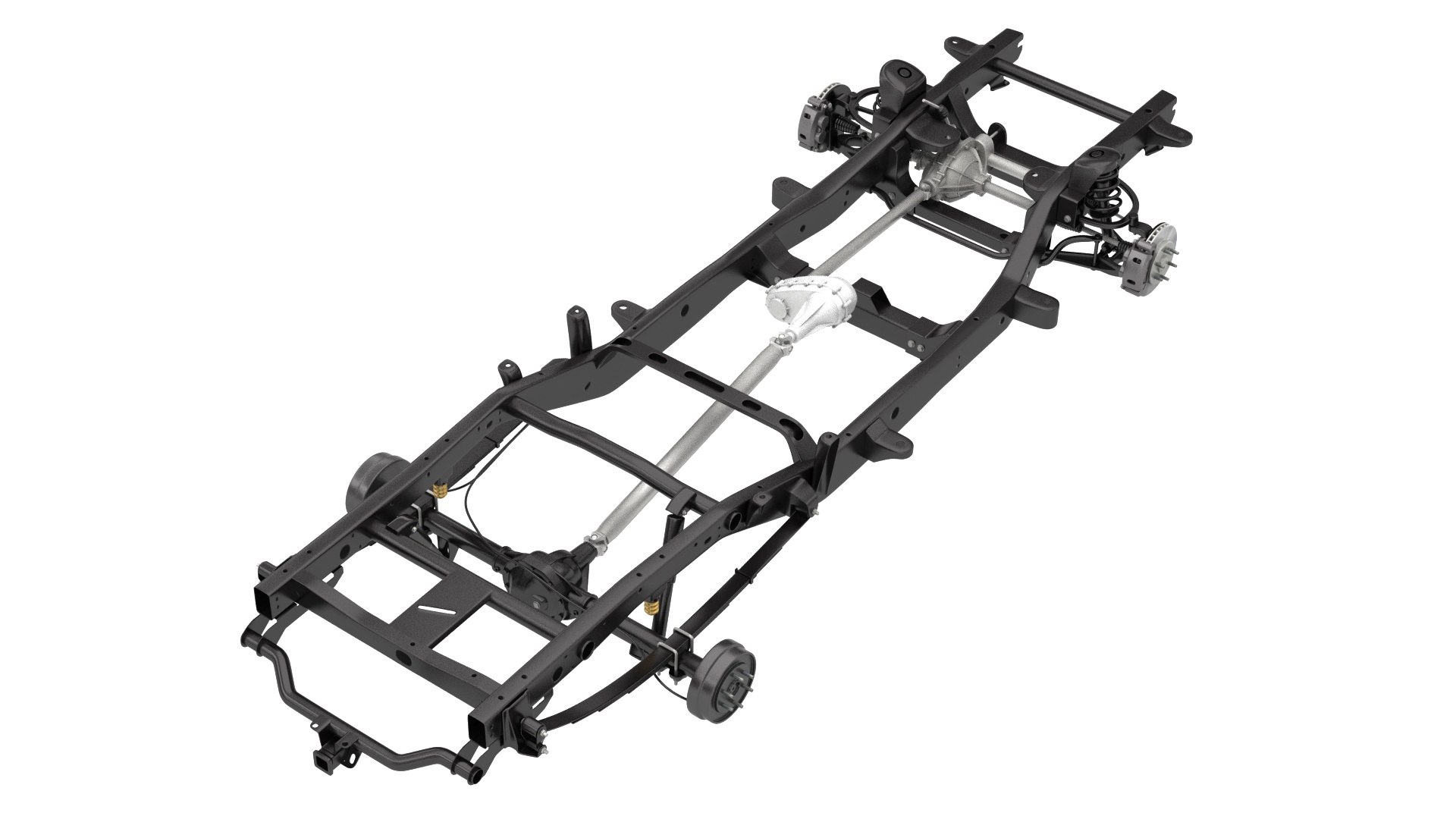 Pickup Truck Chassis Model Turbosquid 1651690