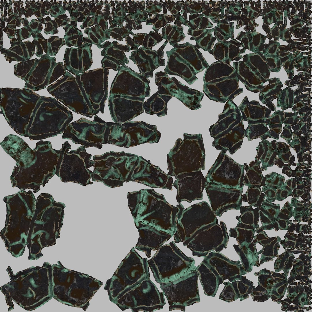 Fragmented Metal Model - TurboSquid 1378824