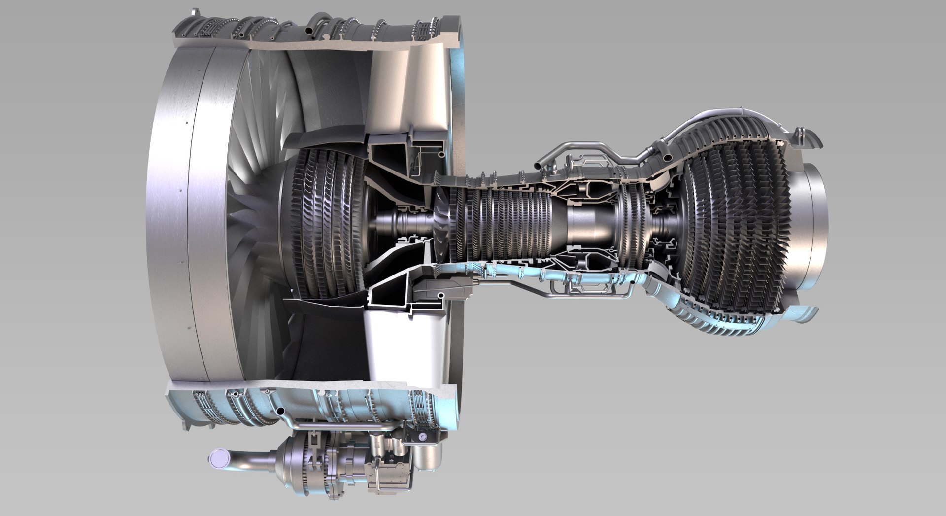 LEAP-1A Turbofan Engine 3D Model - TurboSquid 1875183