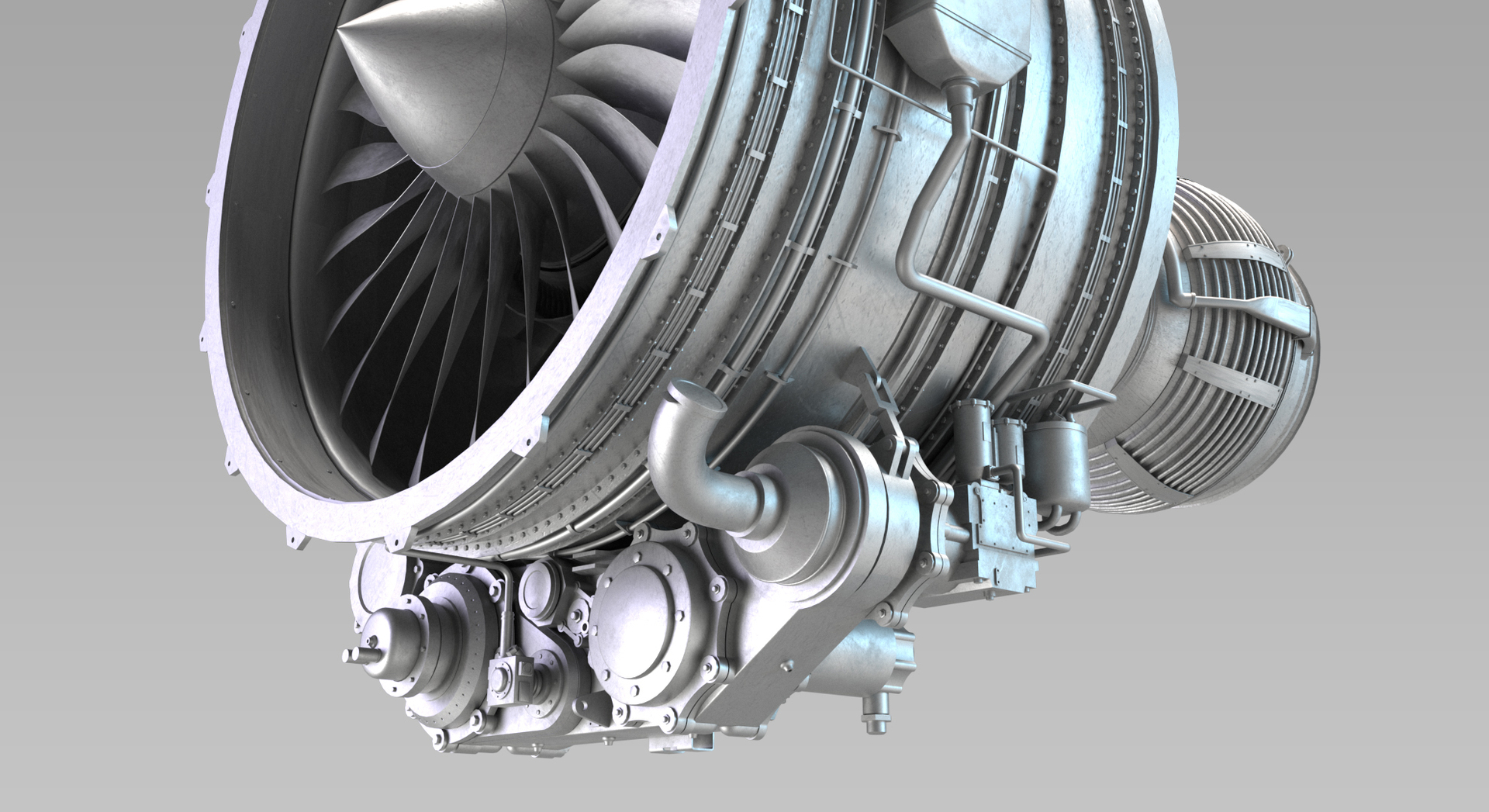 LEAP-1A turbofan engine 3D model - TurboSquid 1875183