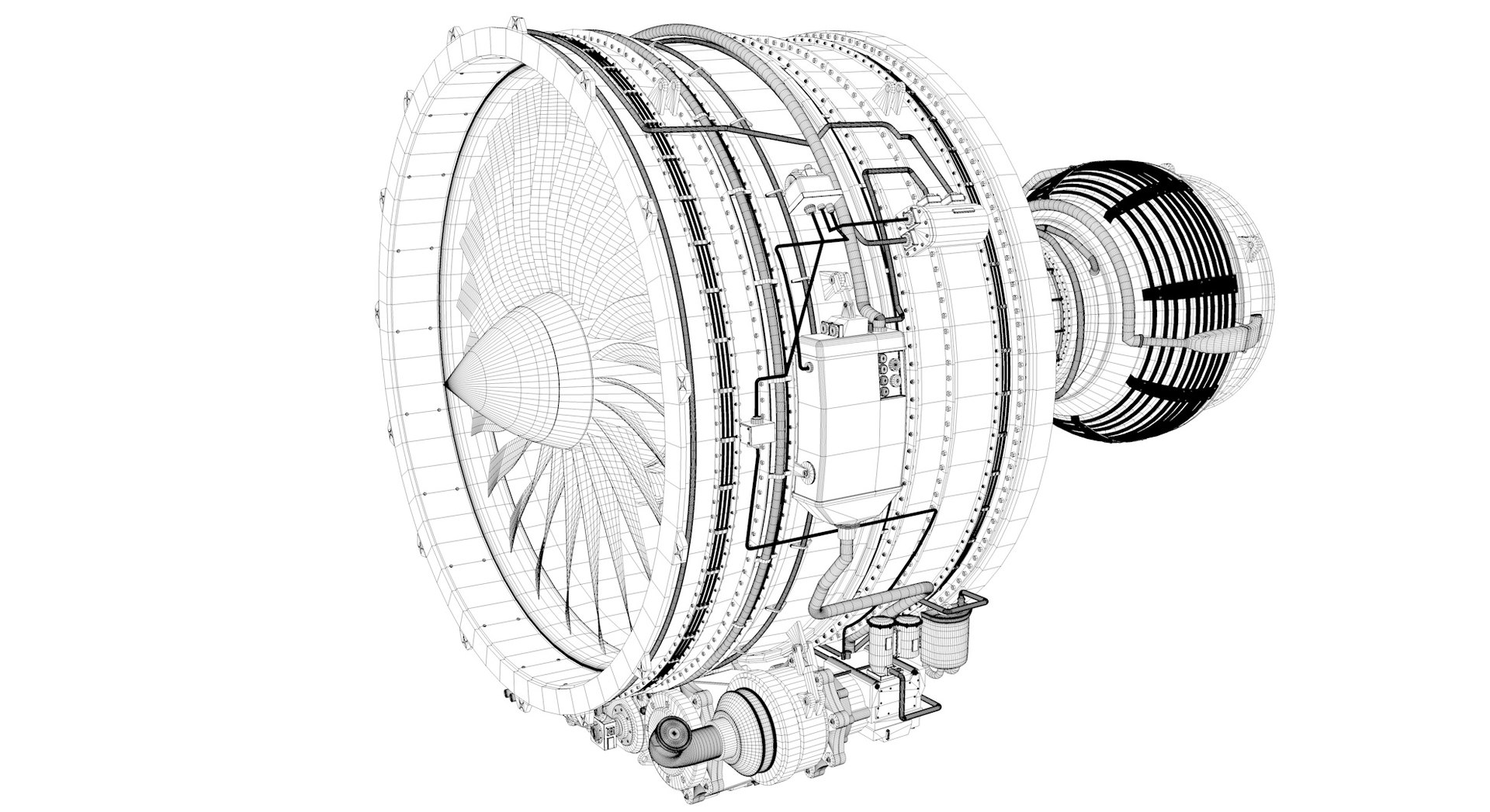 LEAP-1A Turbofan Engine 3D Model - TurboSquid 1875183