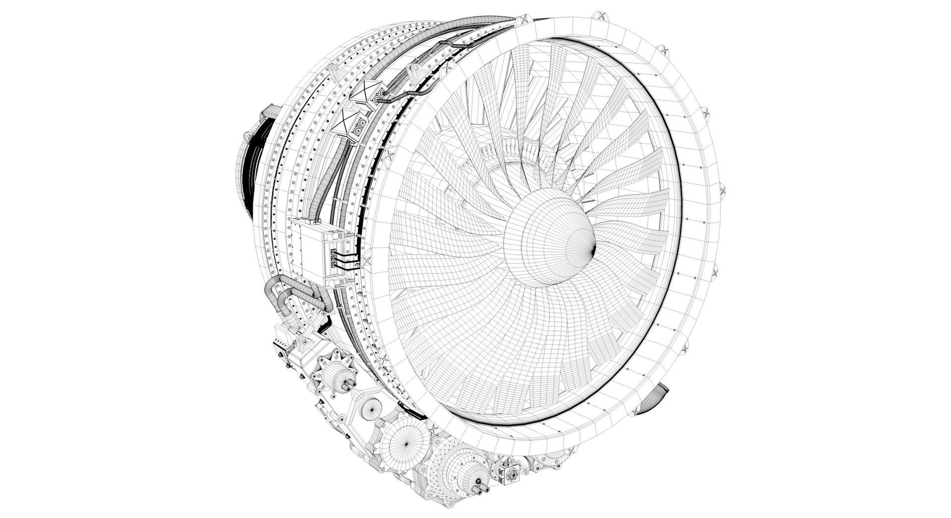 LEAP-1A Turbofan Engine 3D Model - TurboSquid 1875183