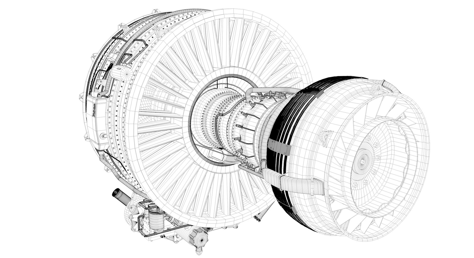 LEAP-1A Turbofan Engine 3D Model - TurboSquid 1875183