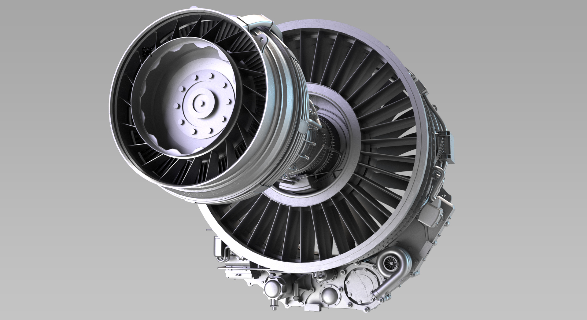 LEAP-1A turbofan engine 3D model - TurboSquid 1875183