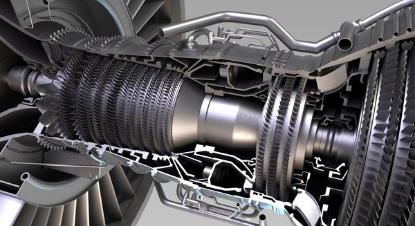 LEAP-1A turbofan engine 3D model - TurboSquid 1875183
