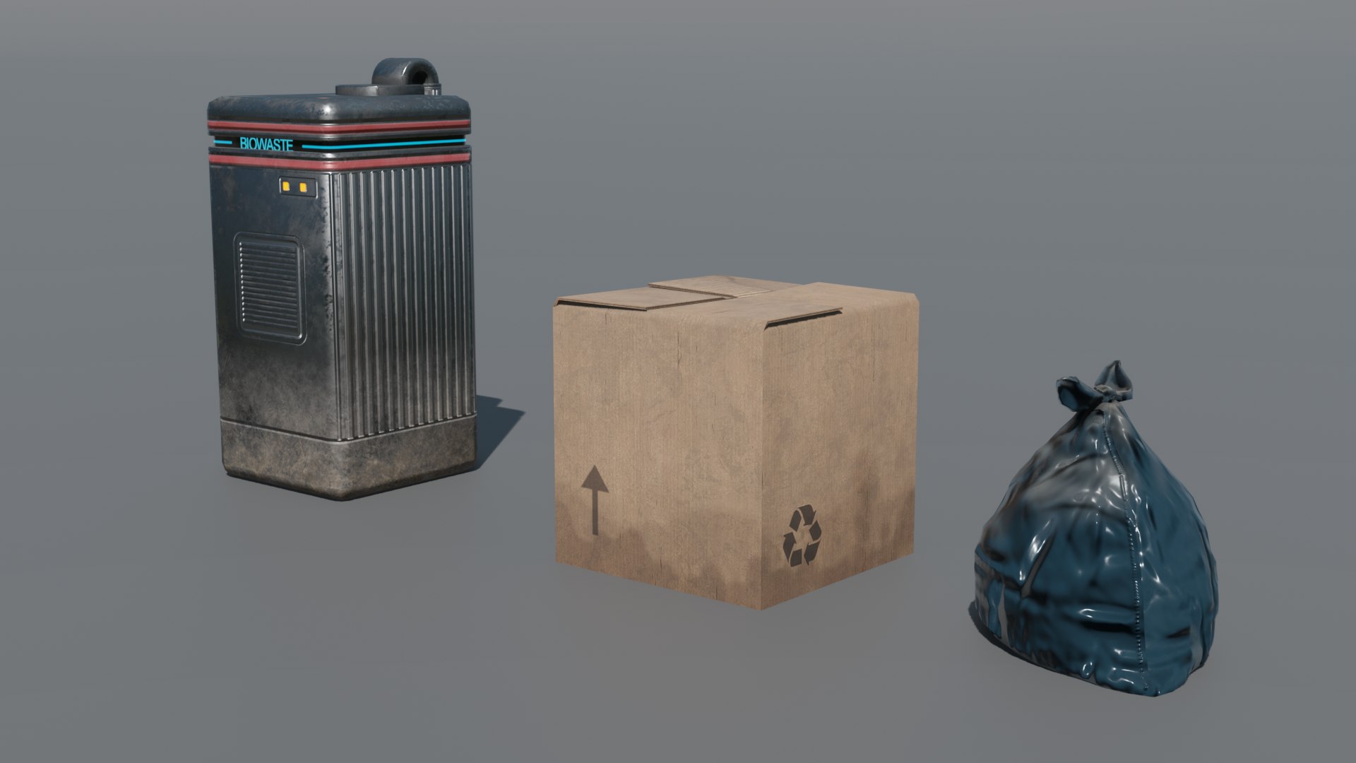 3D Street Retro Future Props - TurboSquid 2271489