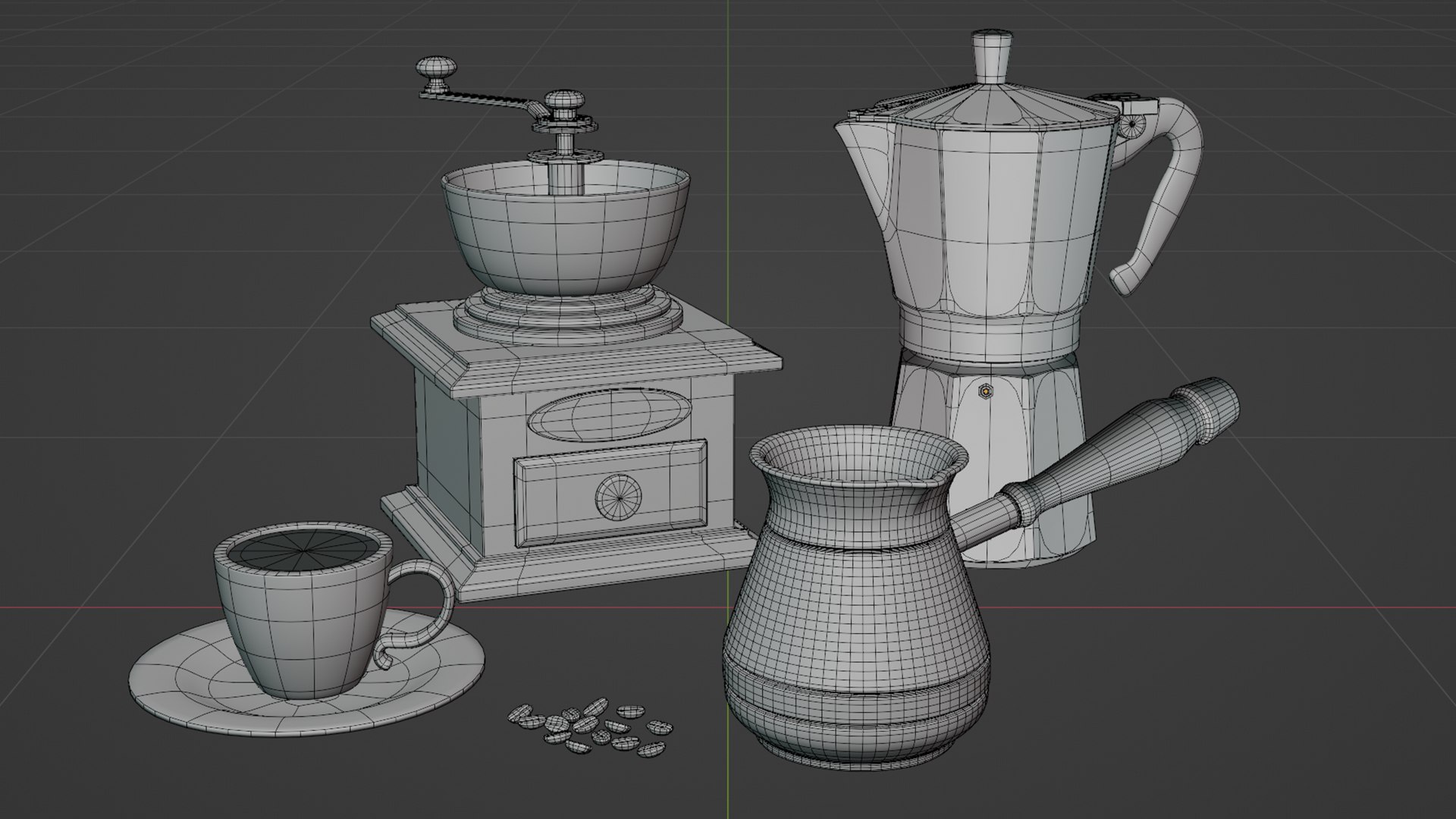 Coffee Set 3D Model - TurboSquid 2195492