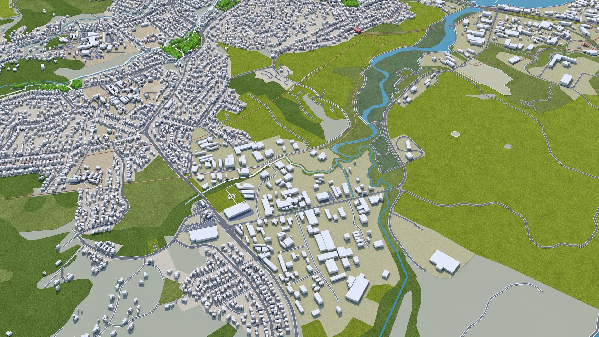 City Area Building 3D Model - TurboSquid 1669348