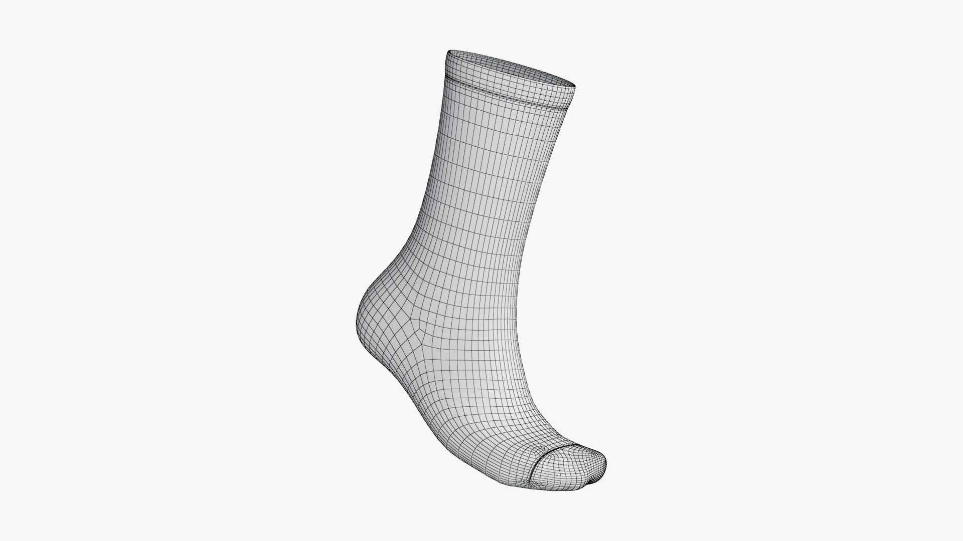 Sport Long Sock On The Foot 3D Model - TurboSquid 2186035