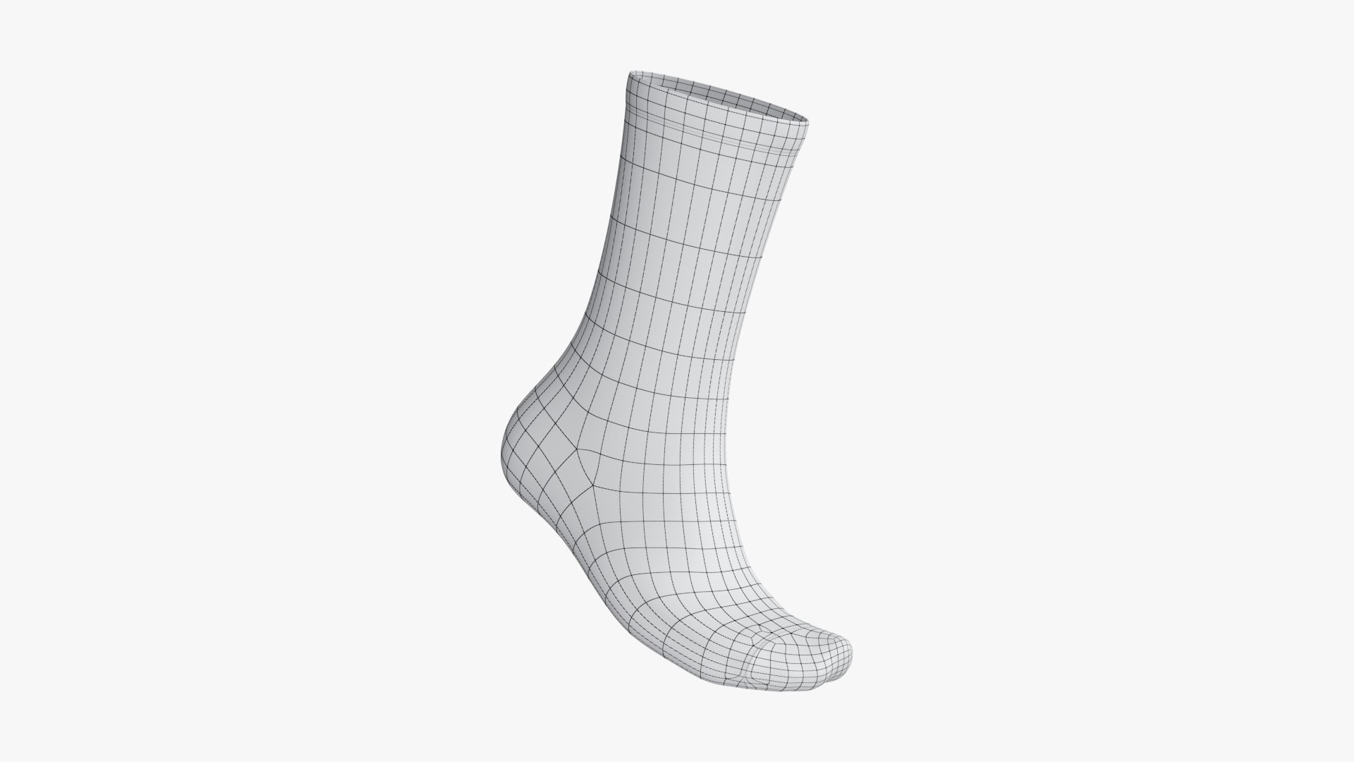 Sport Long Sock On The Foot 3D Model - TurboSquid 2186035