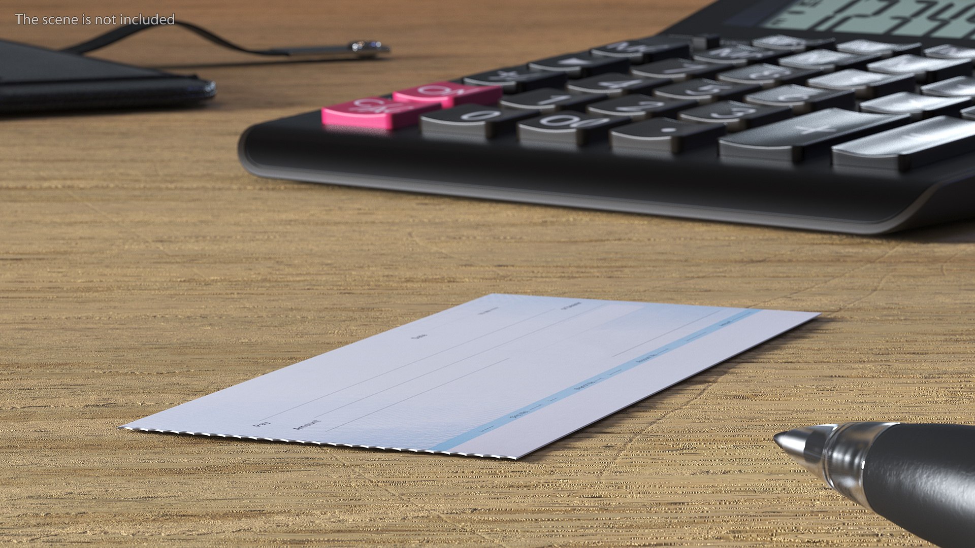 3D Torn Off Blank Bank Cheque - TurboSquid 1929738