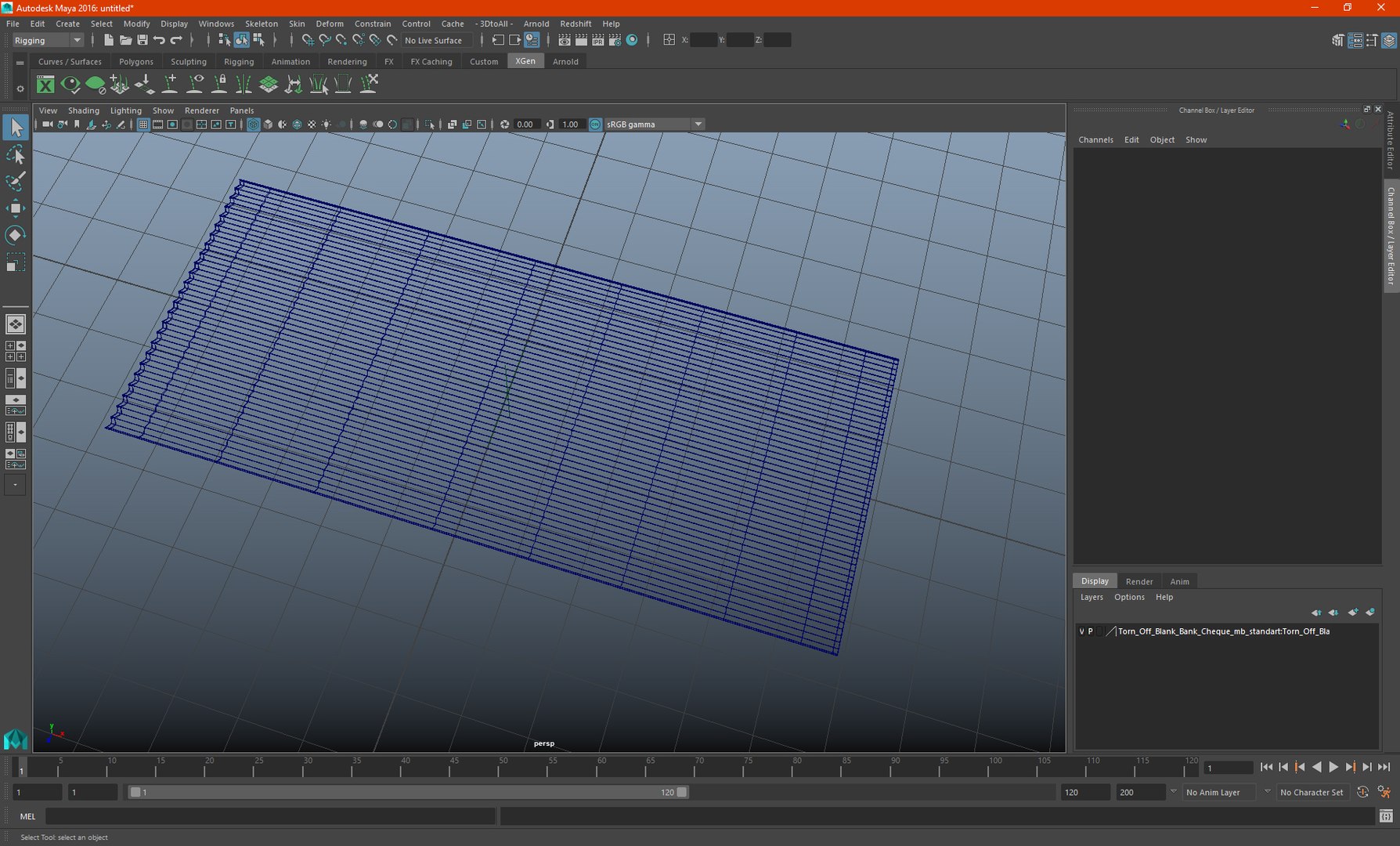 3D Torn Off Blank Bank Cheque - TurboSquid 1929738