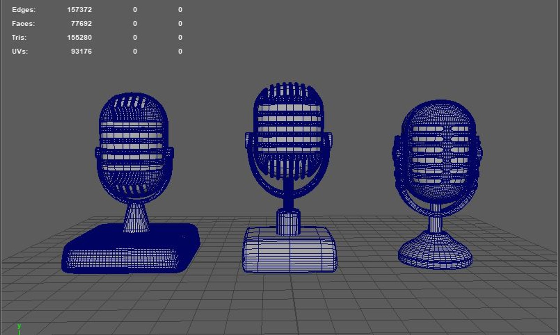 3D Vintage Microphone 3D Model Model - TurboSquid 2362325