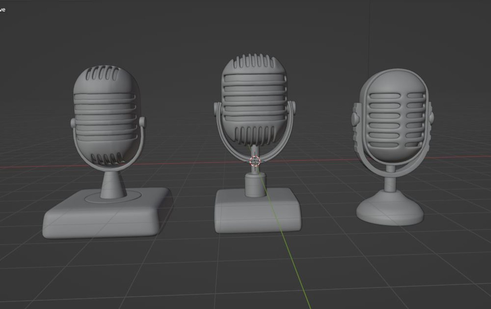 3D Vintage Microphone 3D Model Model - TurboSquid 2362325