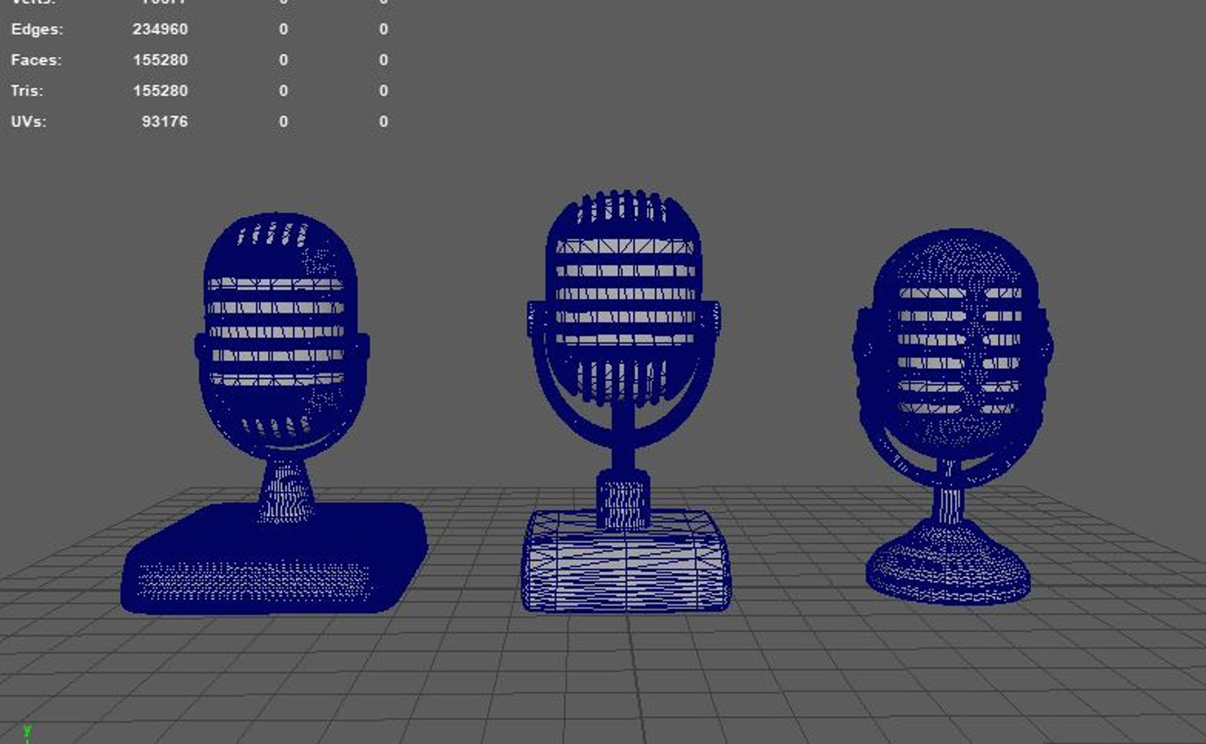 3D Vintage Microphone 3D Model Model - TurboSquid 2362325