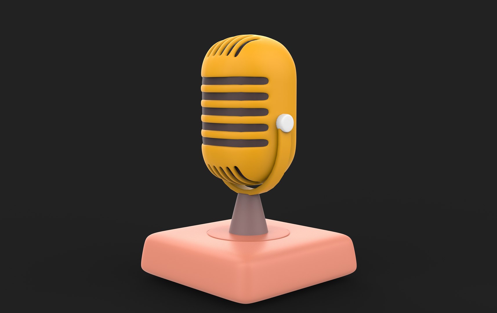3D Vintage Microphone 3D Model Model - TurboSquid 2362325