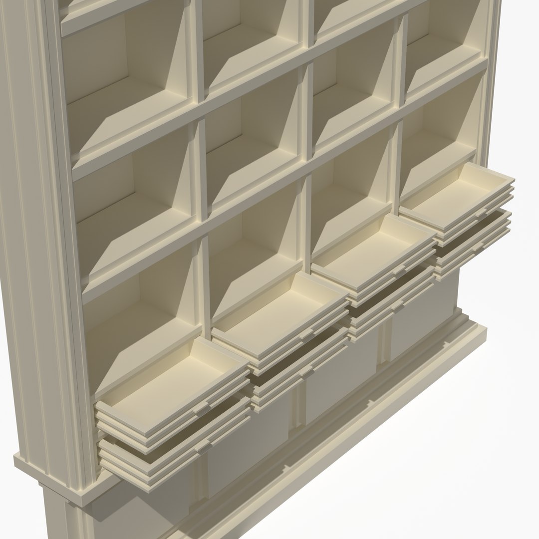 Modern Greek Style Bookshelf II 3D Model - TurboSquid 2023969