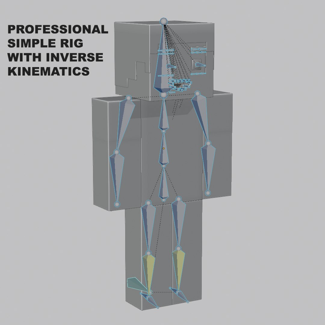 3D Minecraft Steve - TurboSquid 2175844