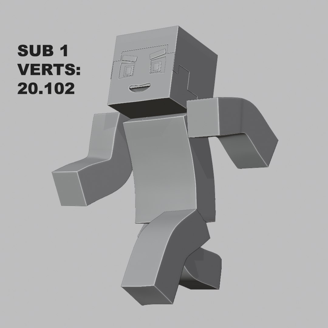 3D Minecraft Steve - TurboSquid 2175844