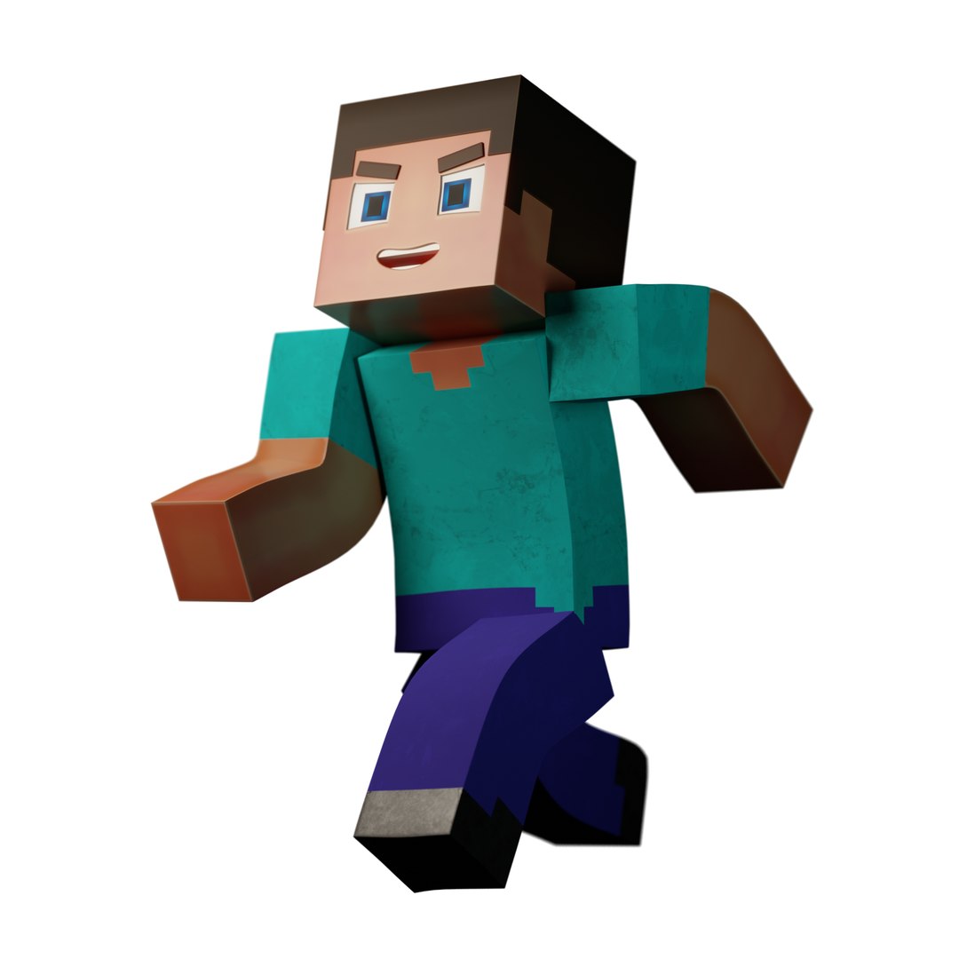 3D Minecraft Steve - TurboSquid 2175844