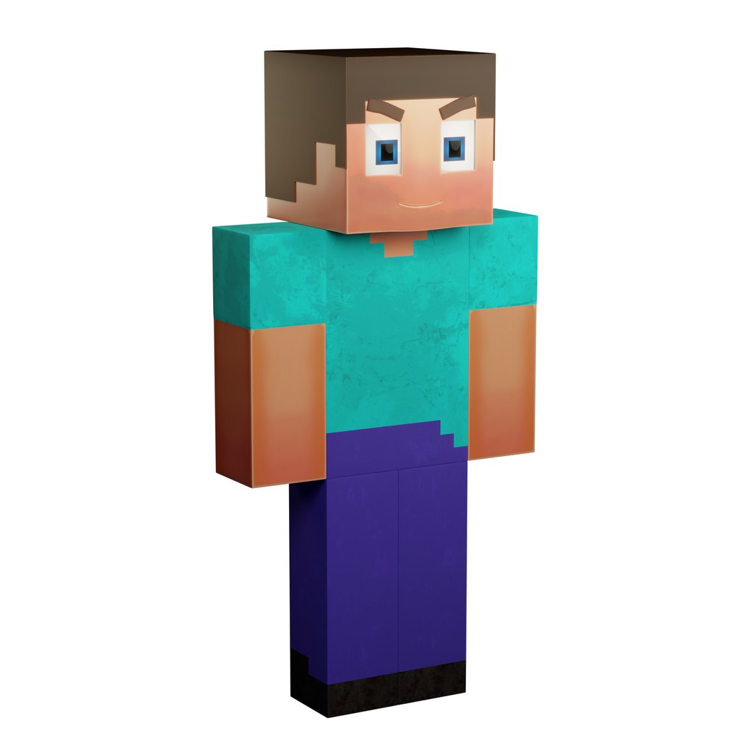 3D Minecraft Steve - TurboSquid 2175844