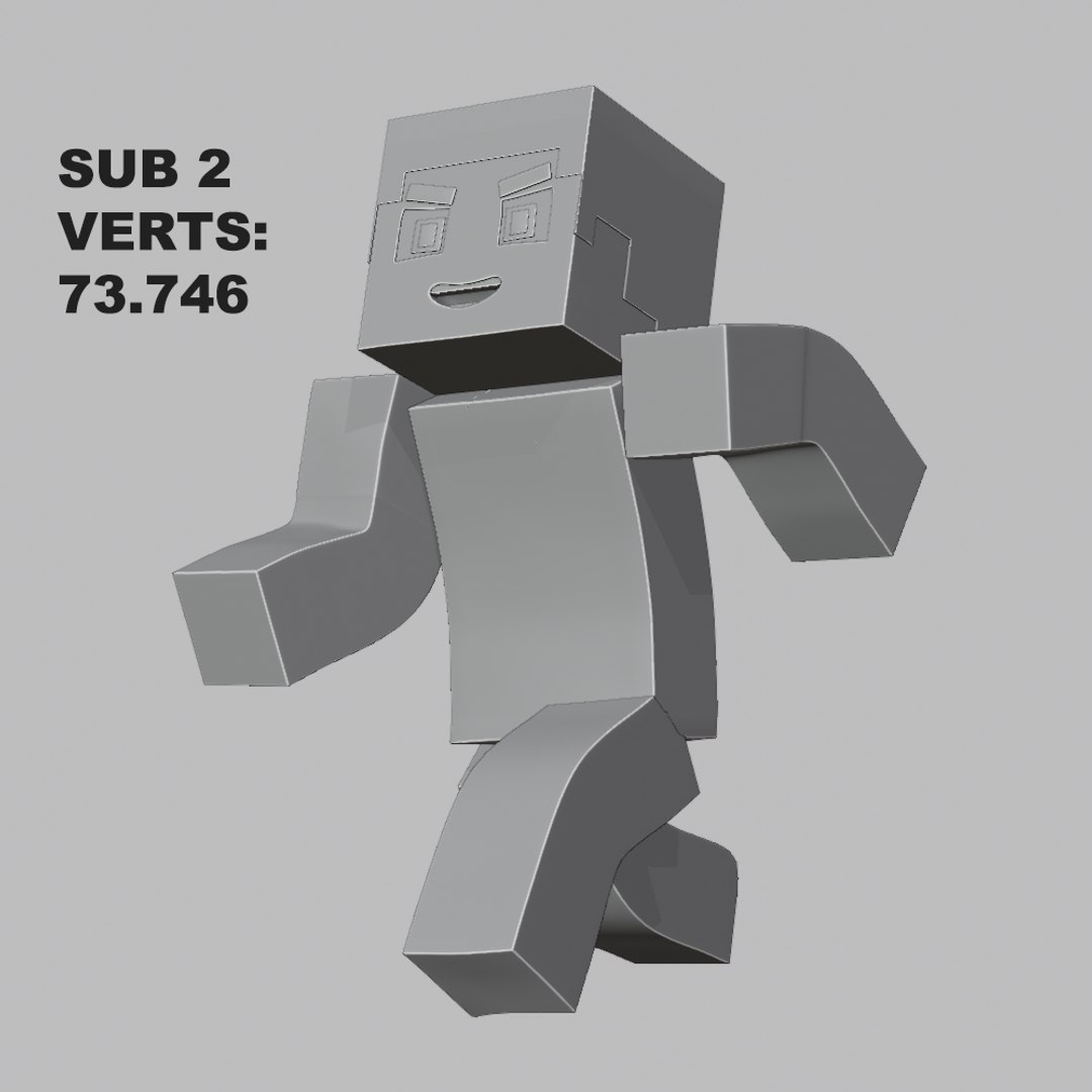 3D Minecraft Steve - TurboSquid 2175844